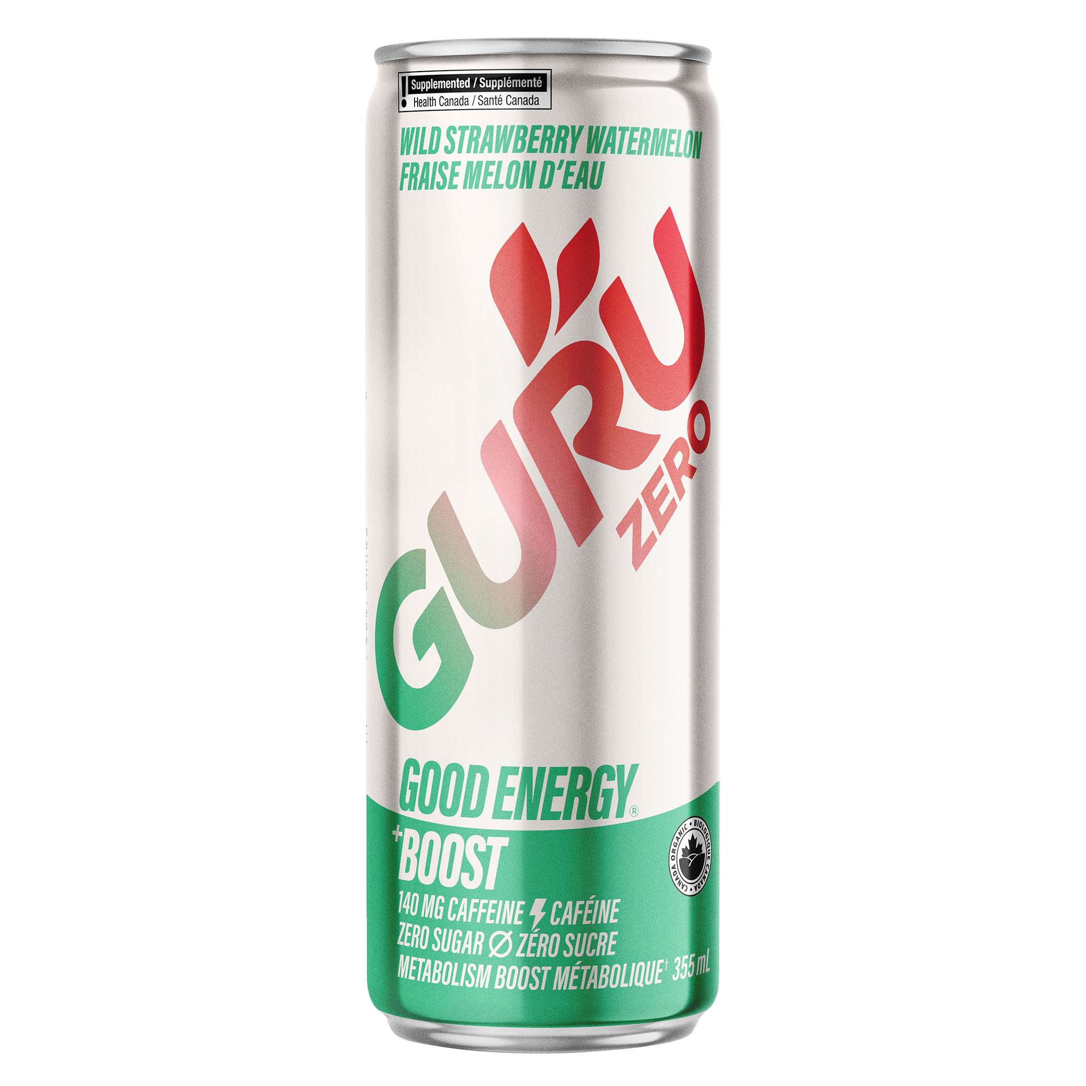 GURU Zero Sugar Organic Energy Drink, 355 mL 18-pack | Costco
