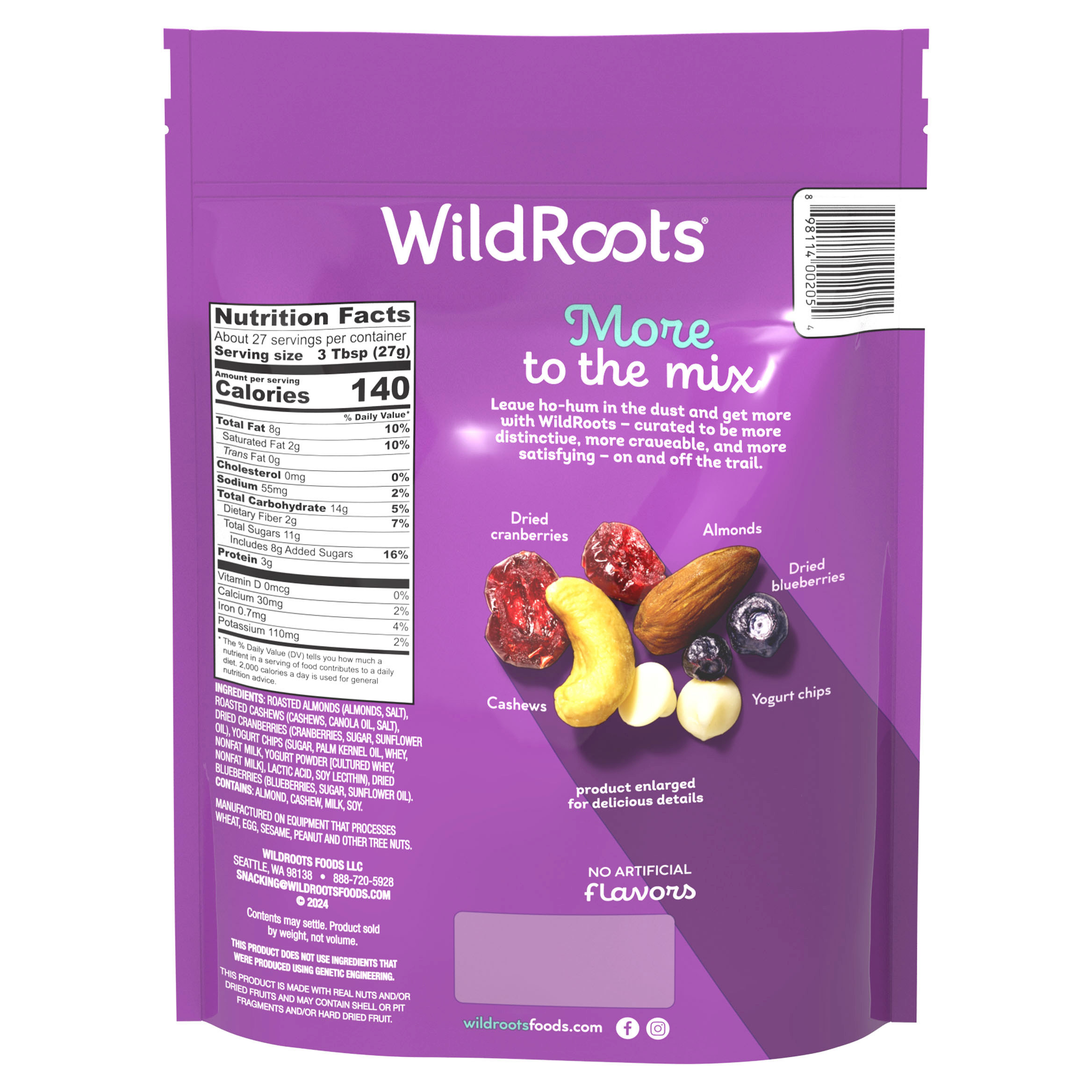 WildRoot's Coastal Berry Trail Mix, 26 oz | Costco