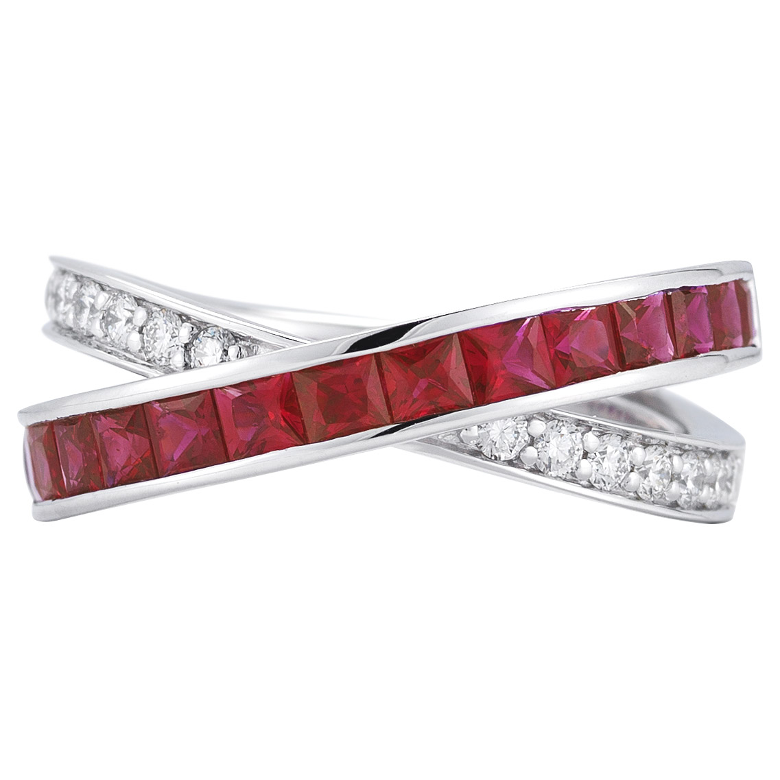 Square Ruby and Diamond Fashion Ring | Costco