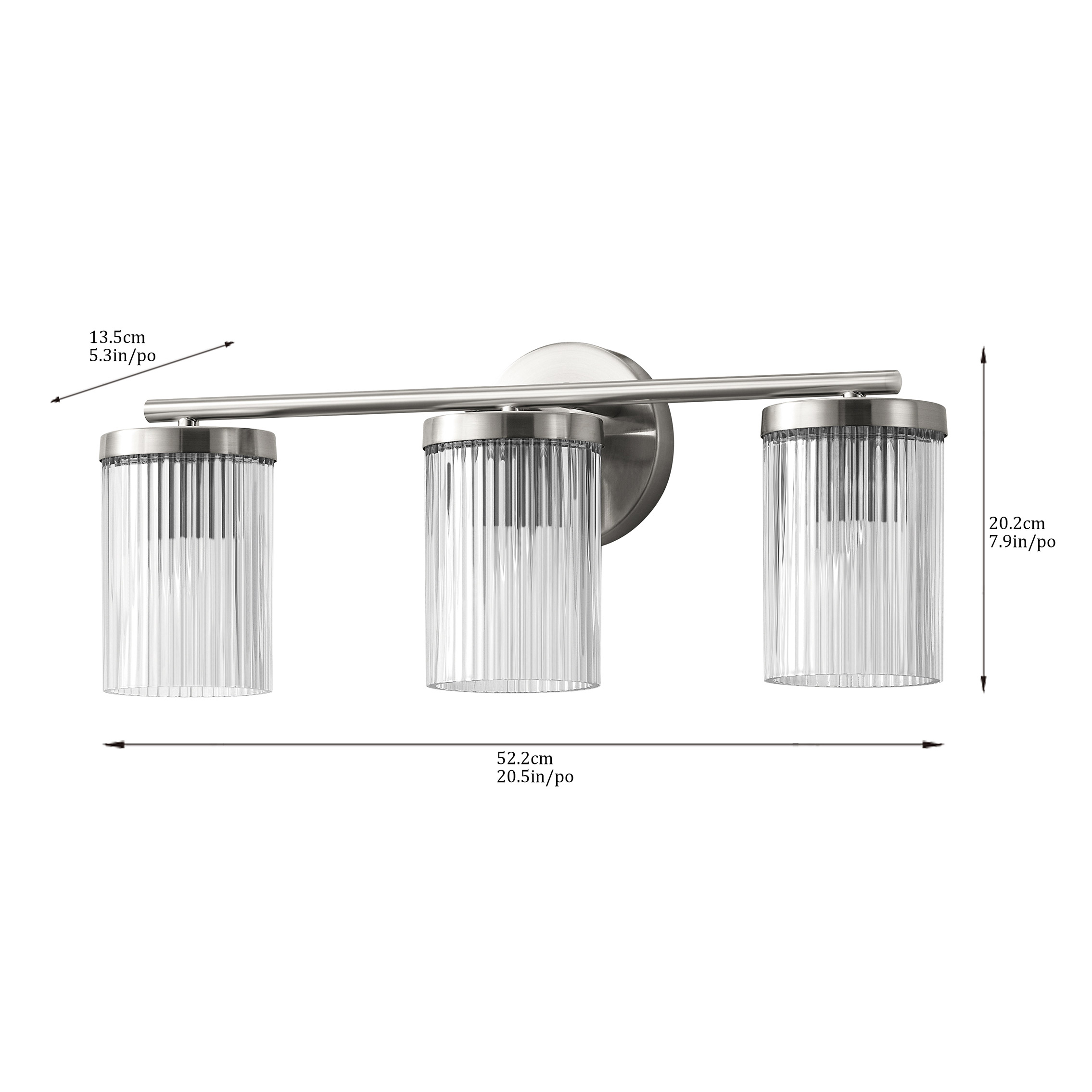 Housemark Luca 3-light Vanity Wall Sconce | Costco
