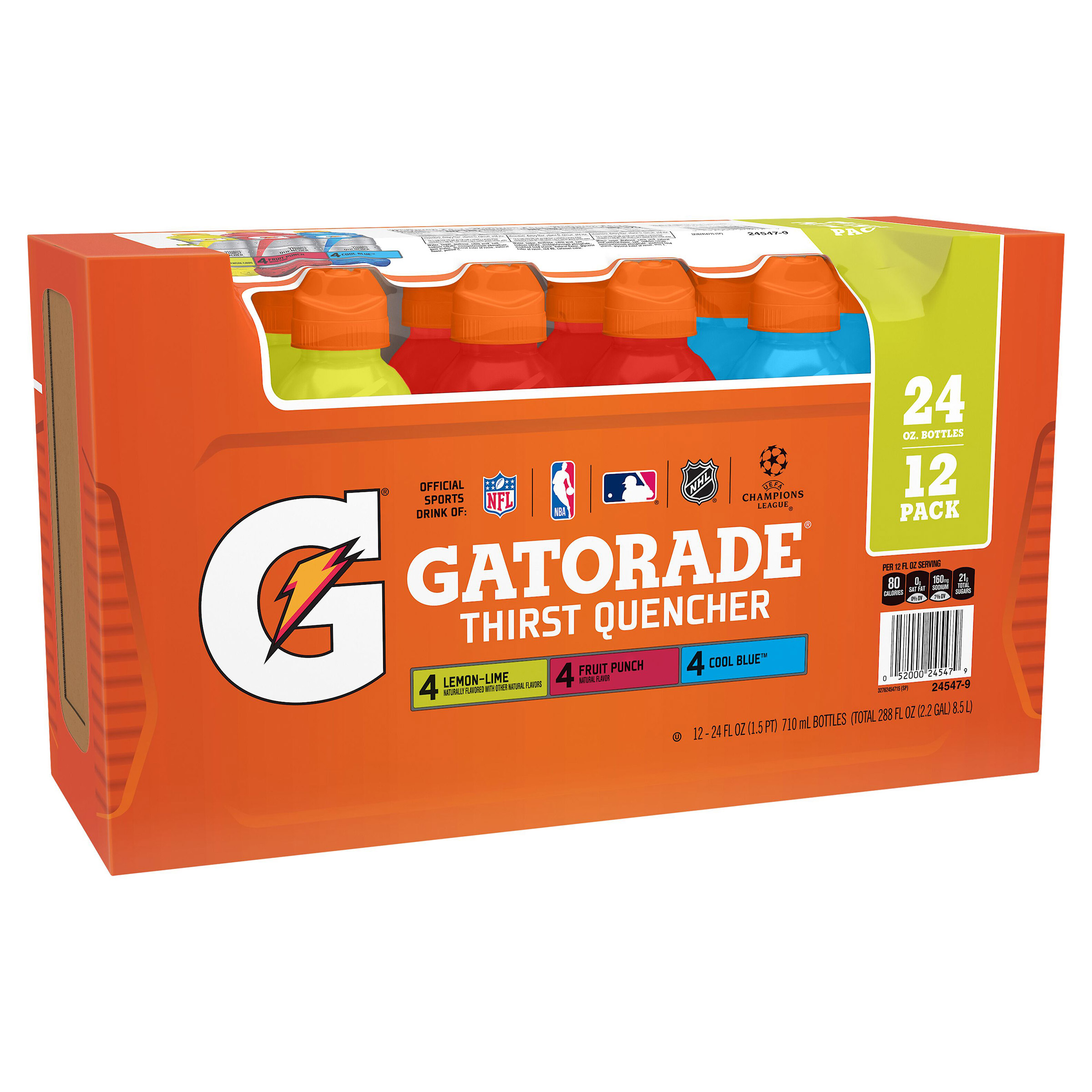 Gatorade Thirst Quencher, Variety Pack, 24 fl oz, 12-count | Costco