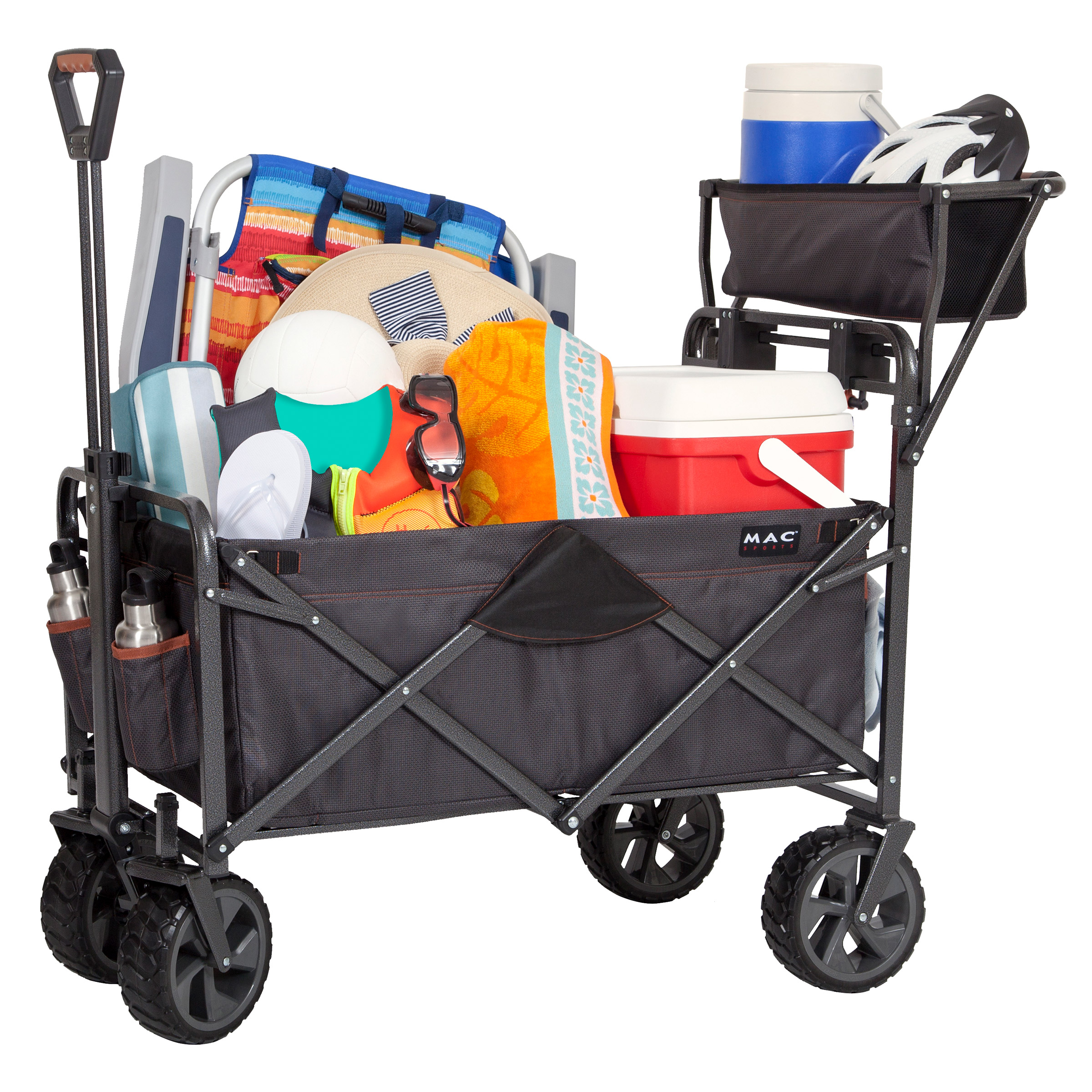 Mac Sports Deluxe Push Pull Folding Wagon with Brakes | Costco
