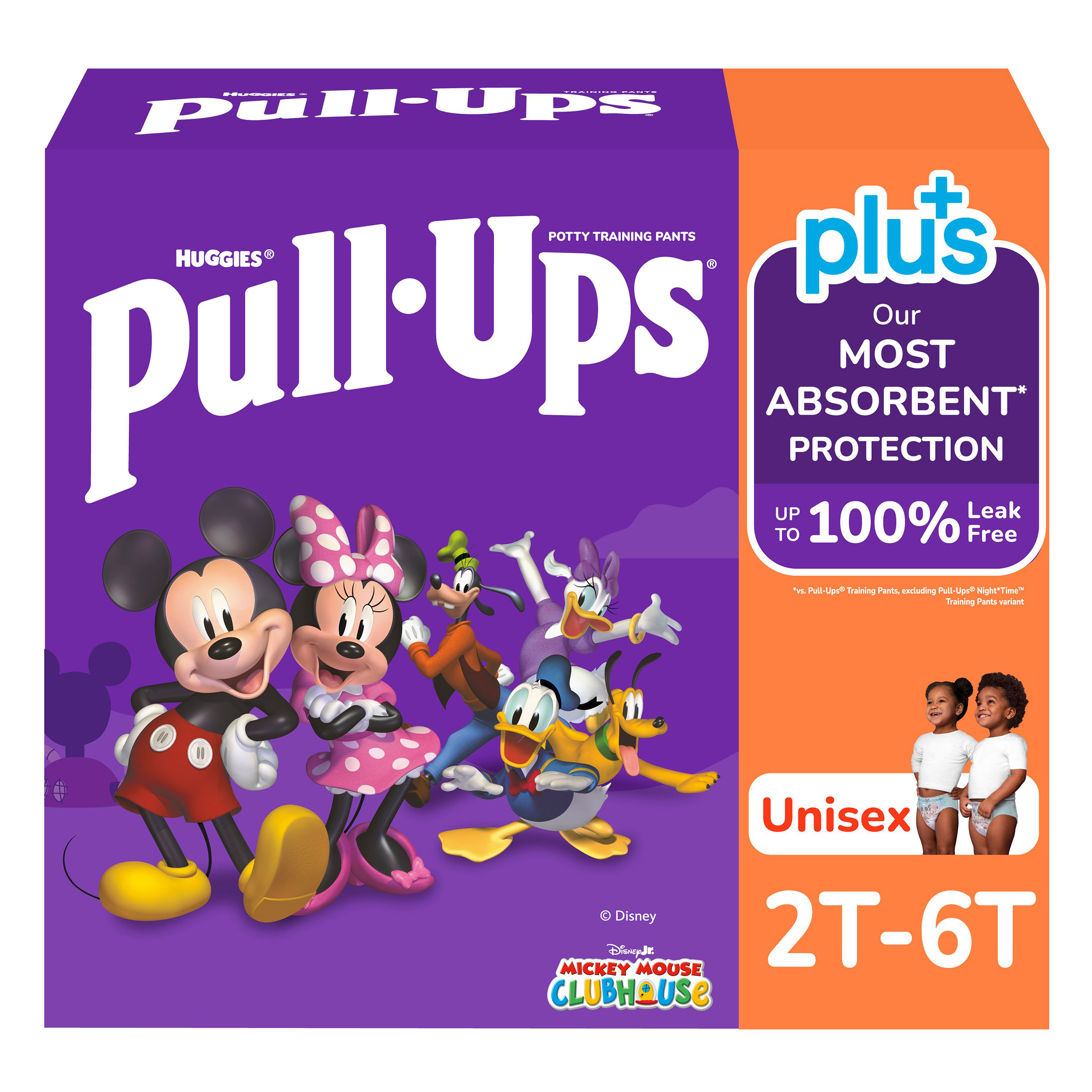Huggies Pull-Ups Plus Training Pants Unisex, 2T - 3T | Costco