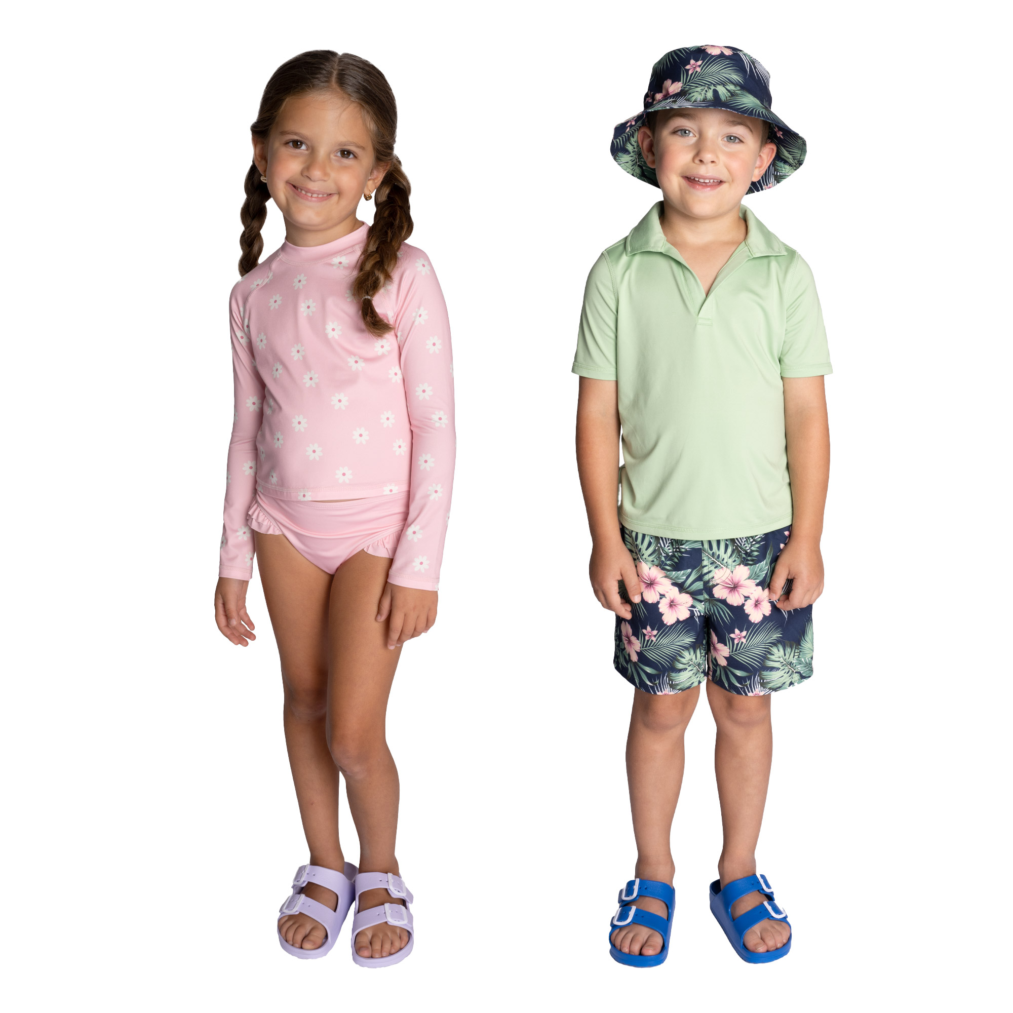 Pekkle Toddler 3-piece Rashguard Swim Set | Costco