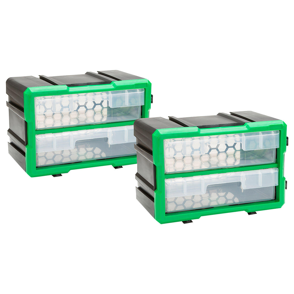 Steel Vision Interlocking Storage Containers 2 Drawer, 2-pack | Costco