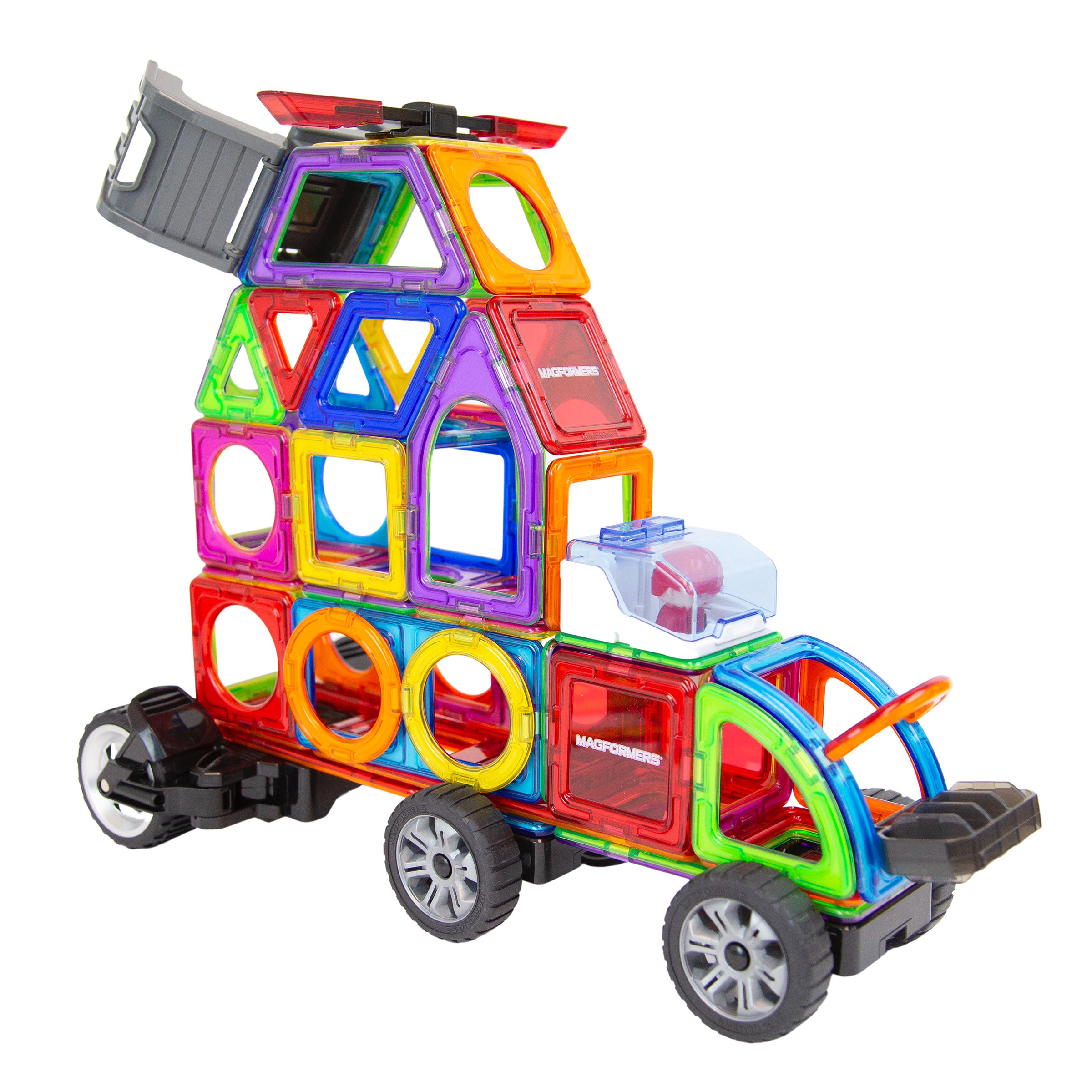Magformers 120 piece Super Deluxe Creative Magnetic Building Set | Costco
