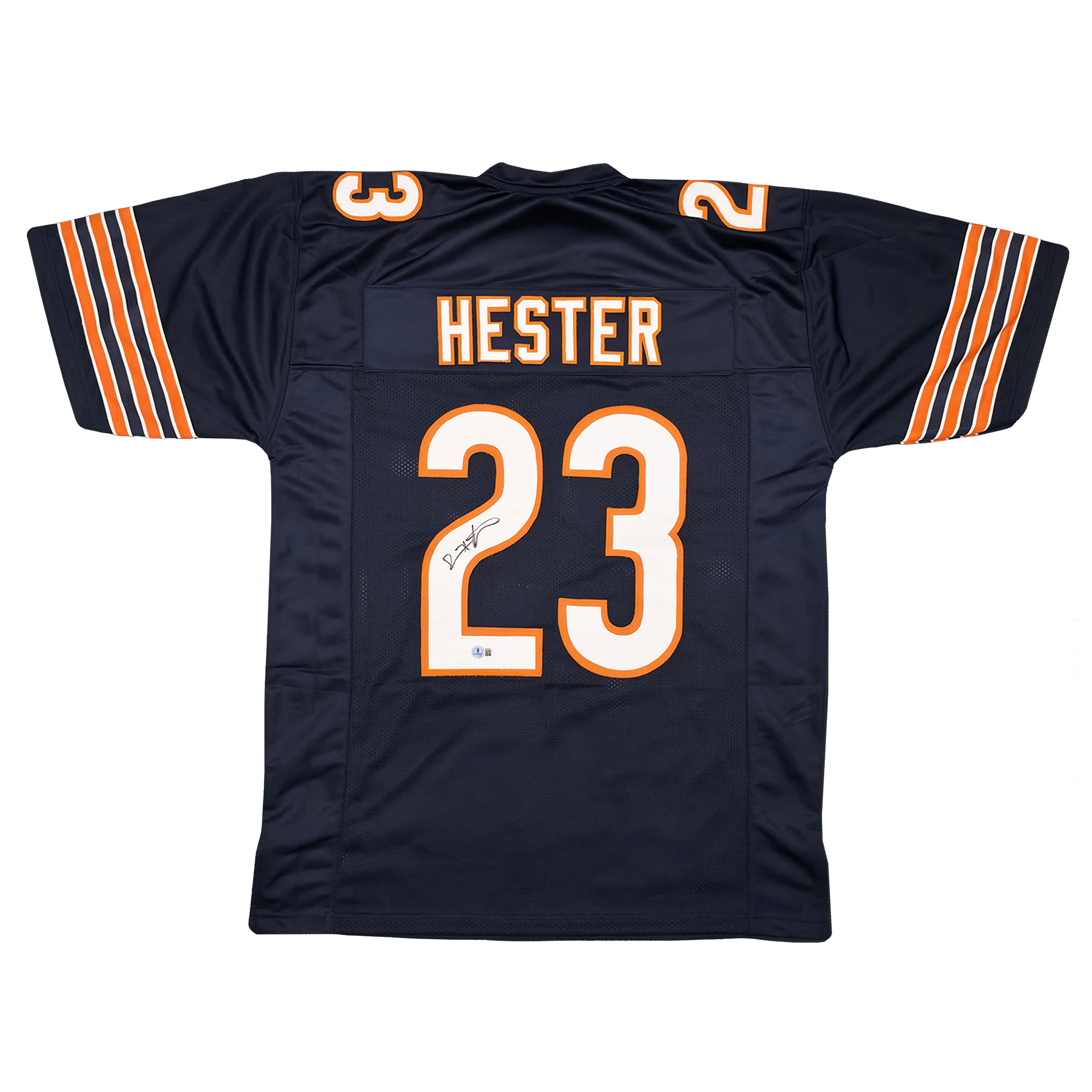 Chicago Bears Devin Hester Autographed Framed Blue Jersey - Beckett ...