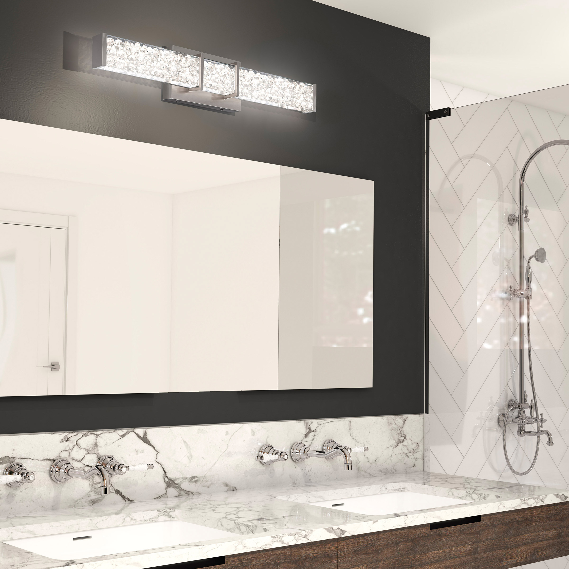 Costco Vanity Side Lights Subway 35" LED Vanity Light By Artika