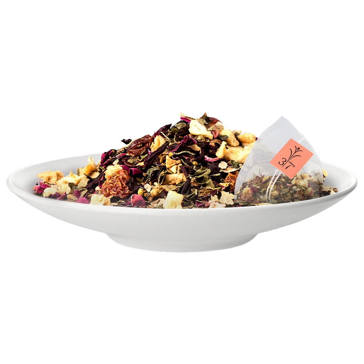 Brook 37 Curated Indulgence Tea Gift Collection, 4 Tins, 80 Total Plant ...