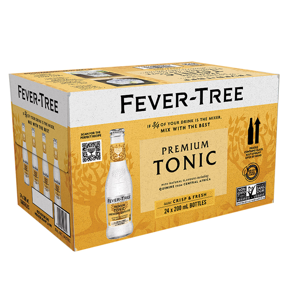 Fever-Tree Premium Tonic Water 200 mL, 24-pack | Costco