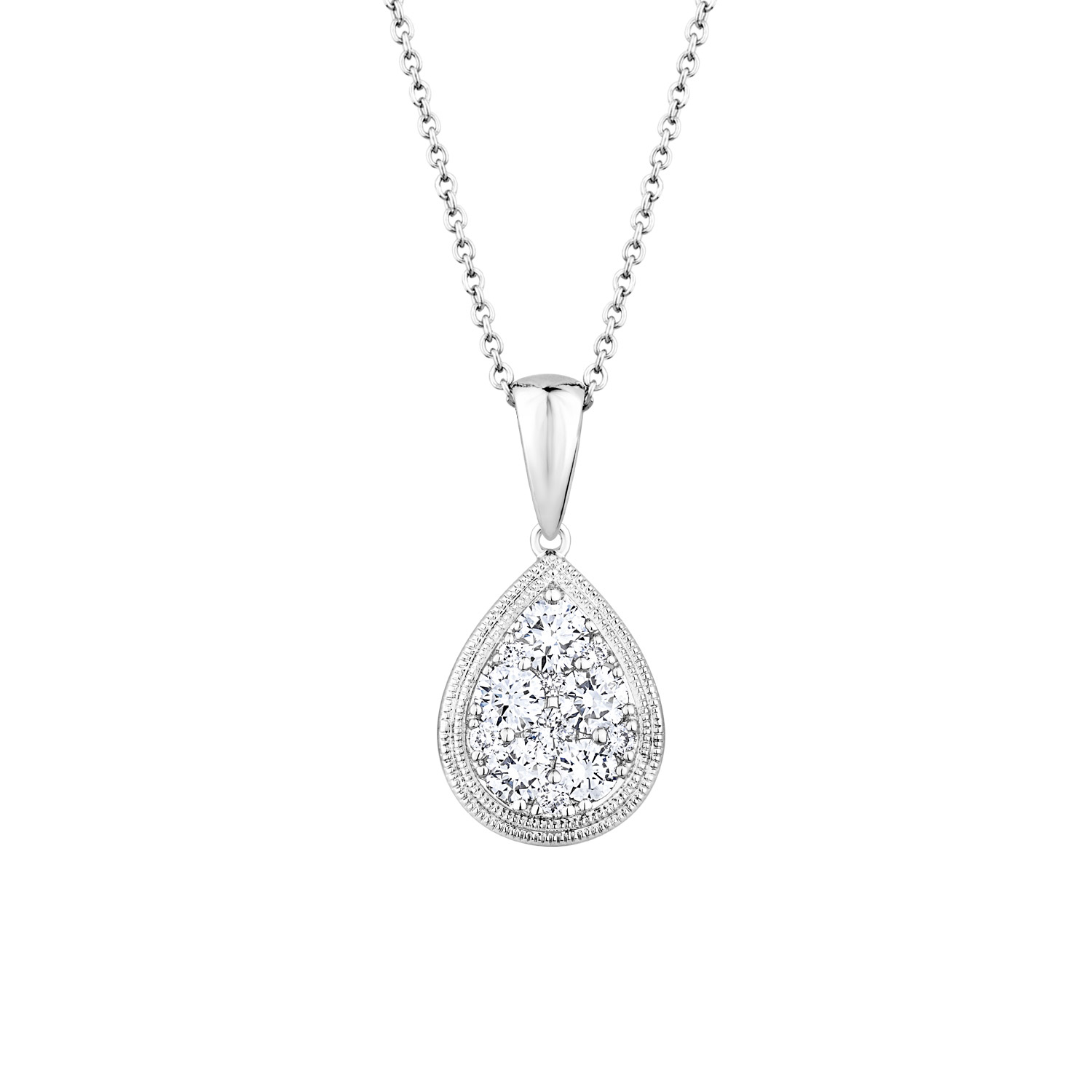 Round Brilliant Diamond Teardrop Pendant (0.60 ctw) | Costco
