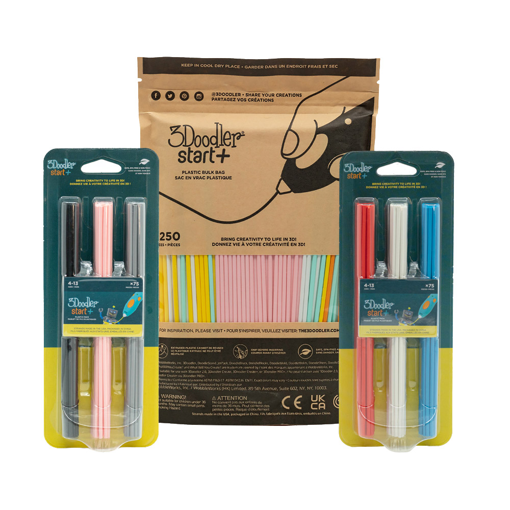 3Doodler Start+ Plastic Refill Bundle Mixed Colours 400pk | Costco