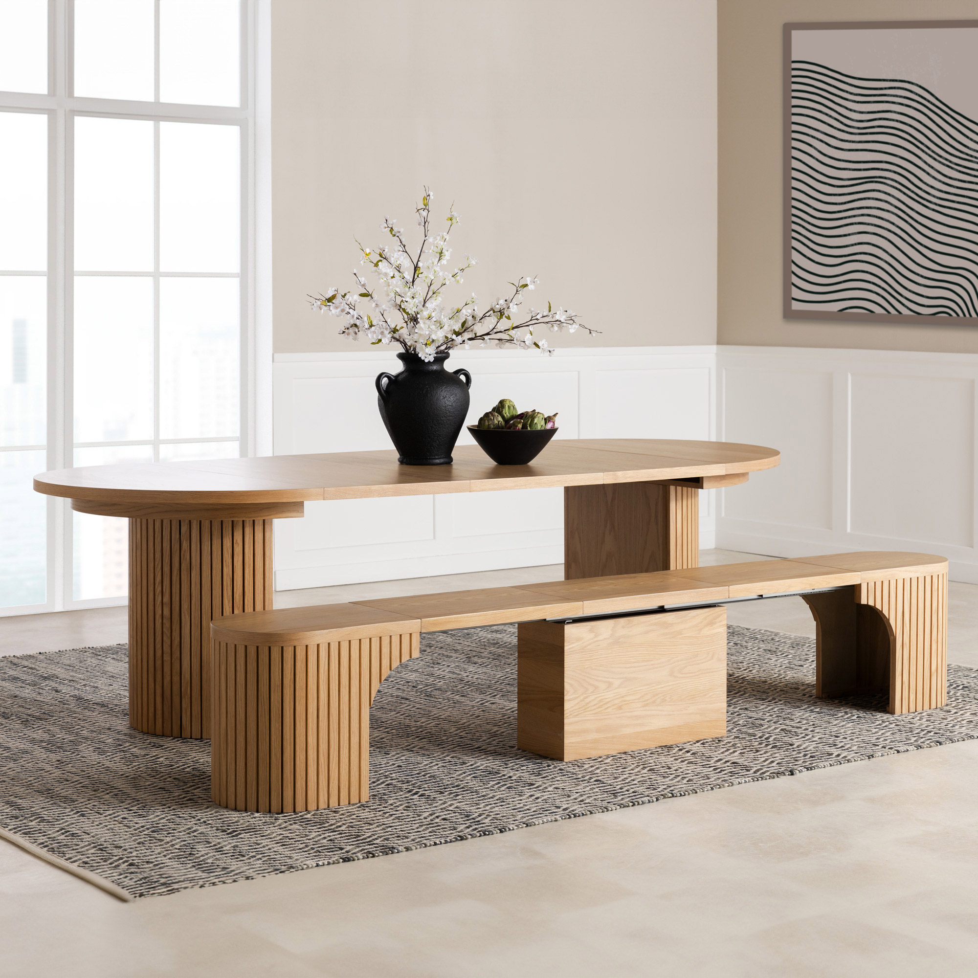 Round Transformer Table with Bench | Costco