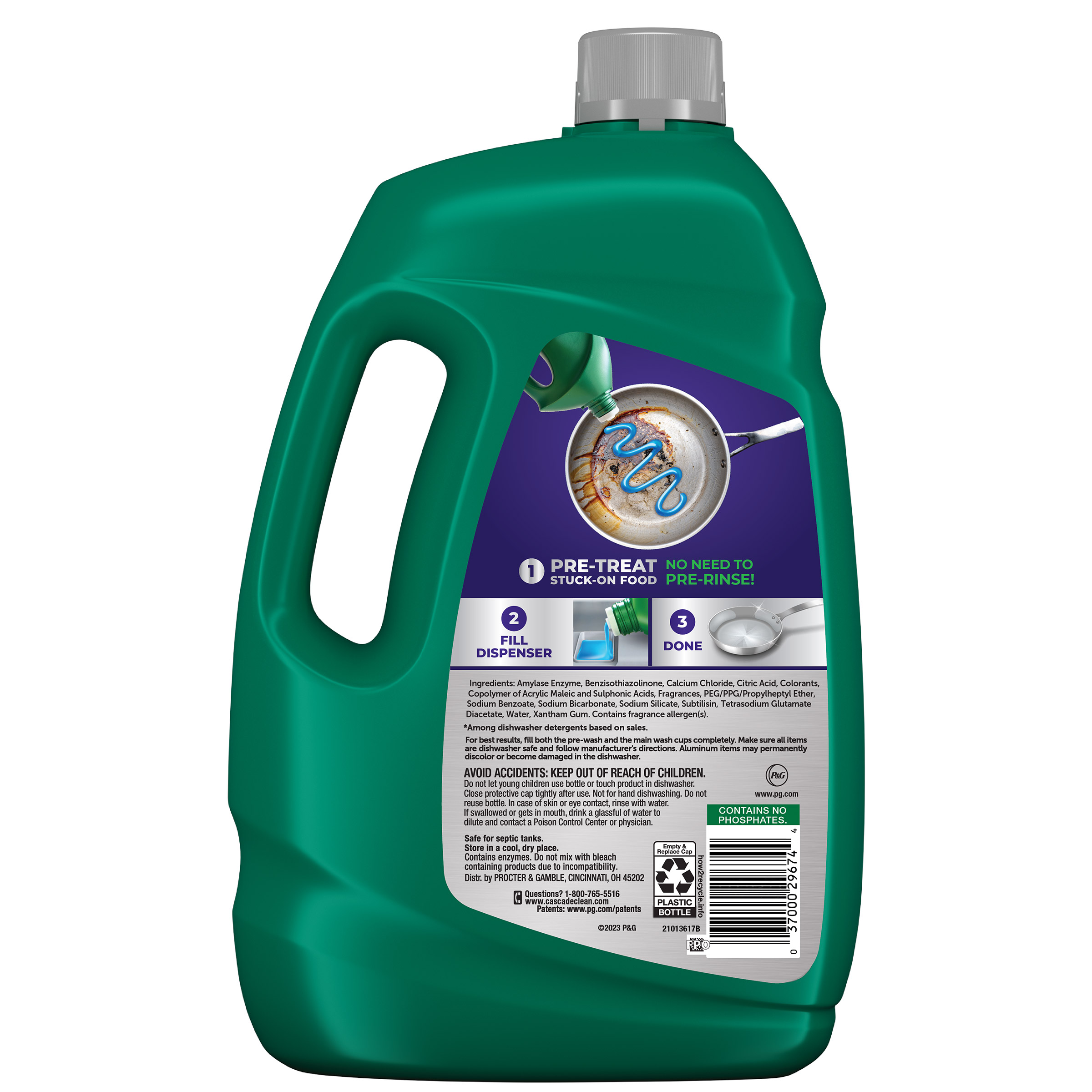 Cascade Platinum Liquid Dishwasher Detergent, Fresh, 125 fl oz | Costco