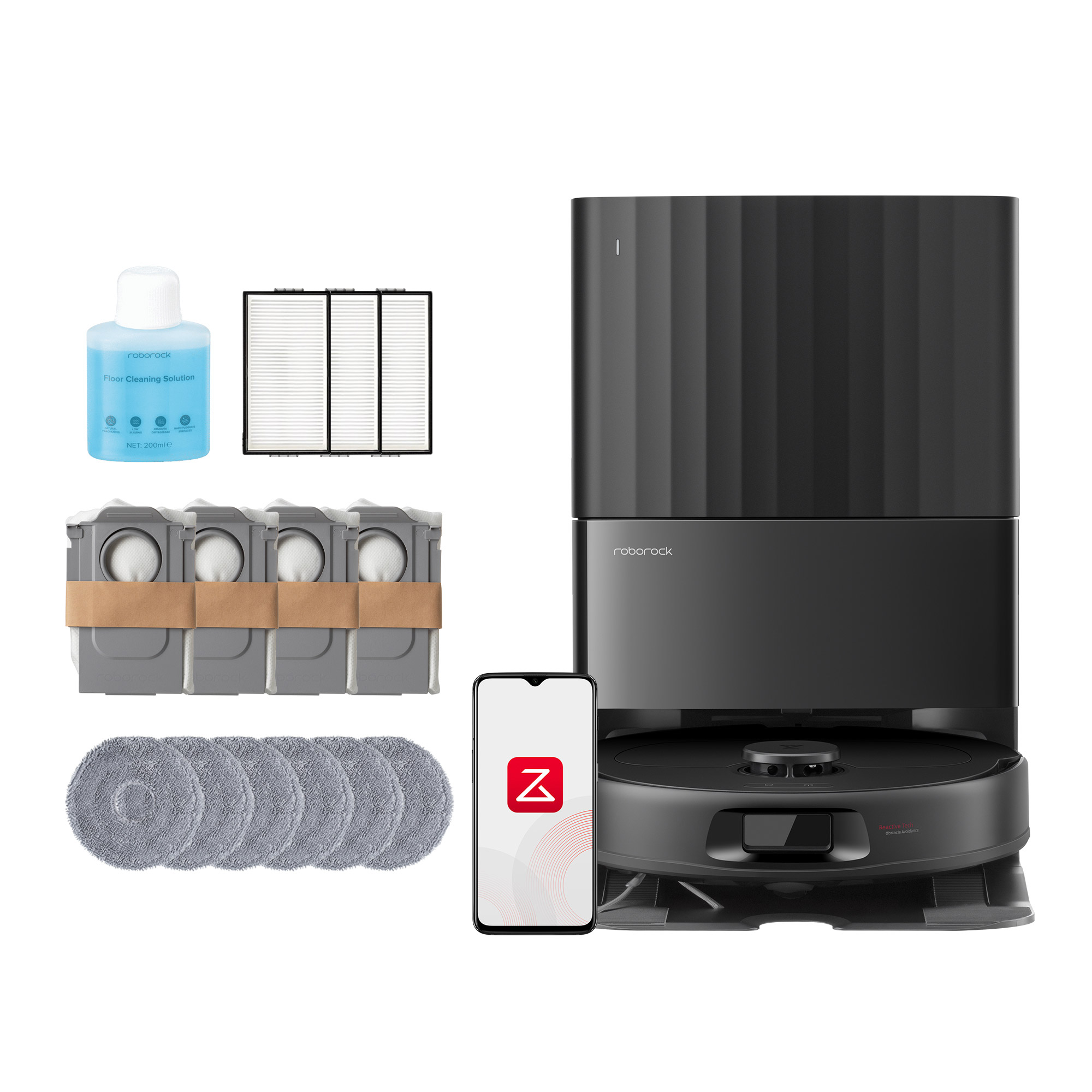 Roborock QX Revo Plus Robot Vacuum and Mop with 10,000 Pa Suction Power ...
