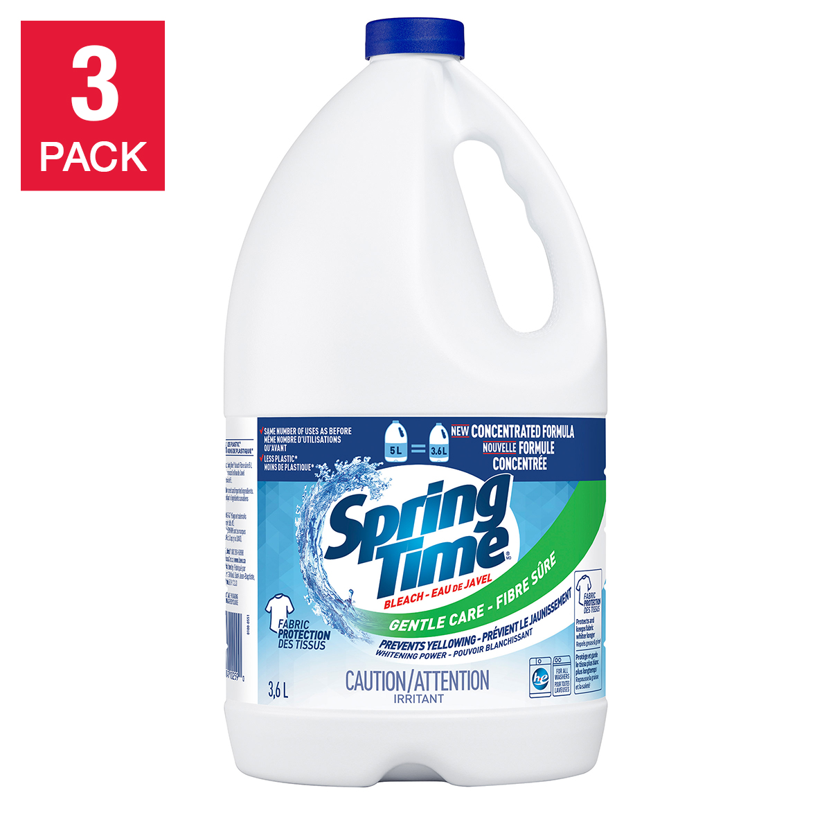 Springtime Bleach, 3 x 3.6 L | Costco