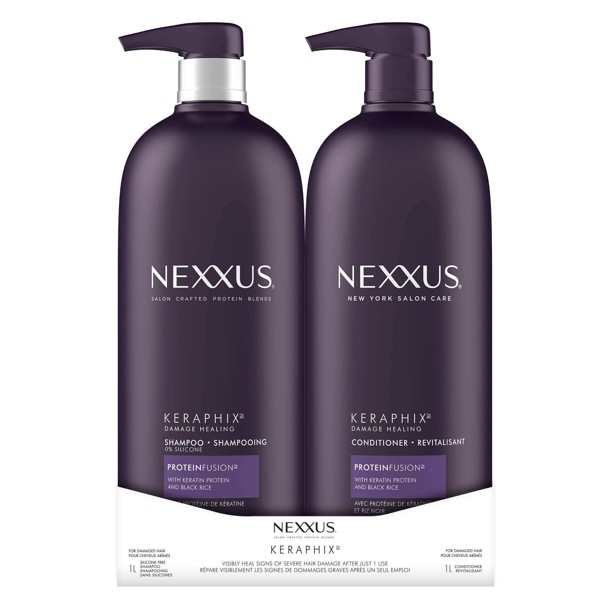 Nexxus Keraphix Shampoo and Conditioner, 2 x 1L | Costco