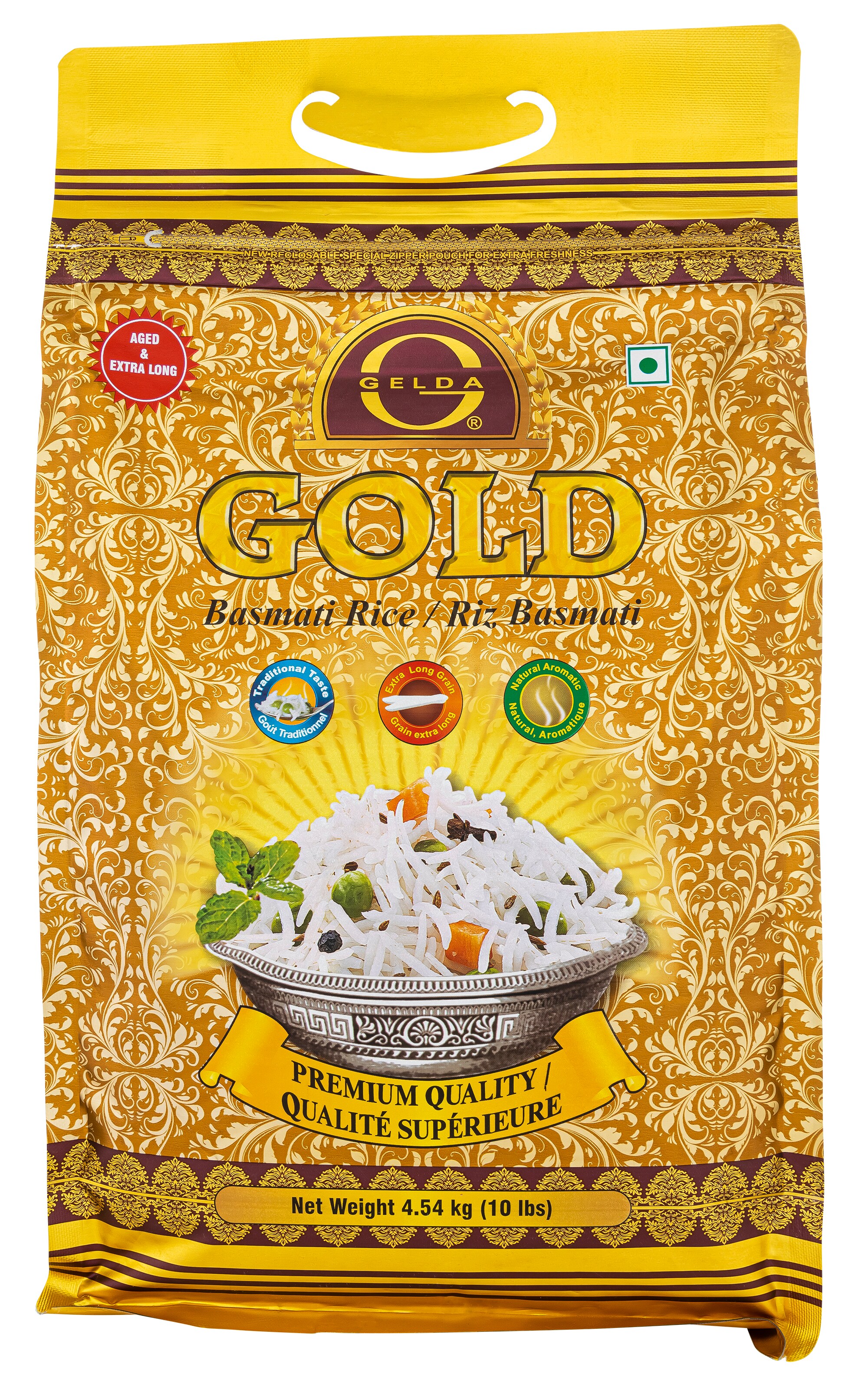 Gelda Gold Basmati Rice, 4.54 kg | Costco