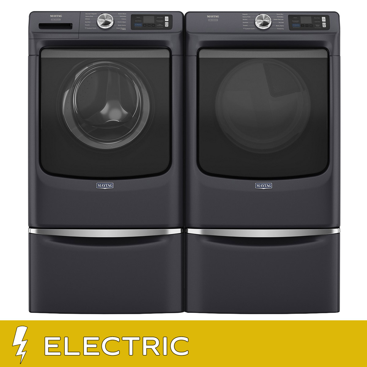 Maytag Smart Pet Pro 5.0 cu. ft. Front Load Washer and 7.4 cu. ft ...