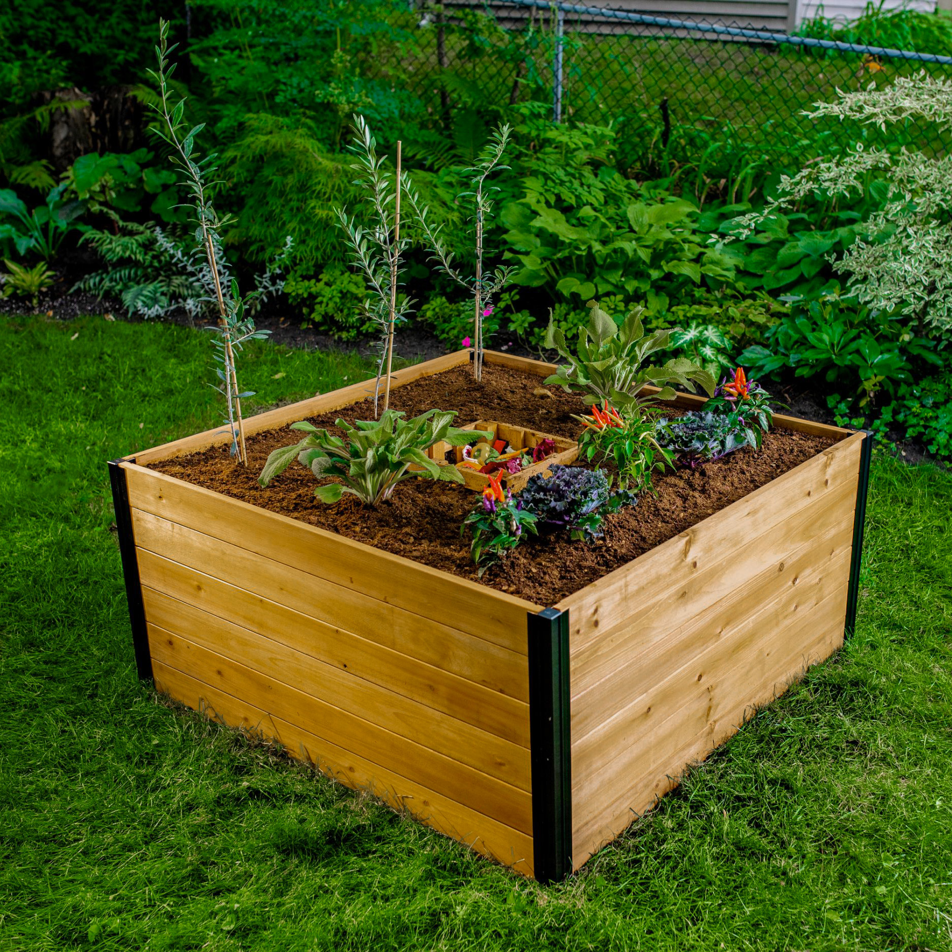 Mezza 4 ft. x 4 ft. Keyhole Composting Garden Bed | Costco
