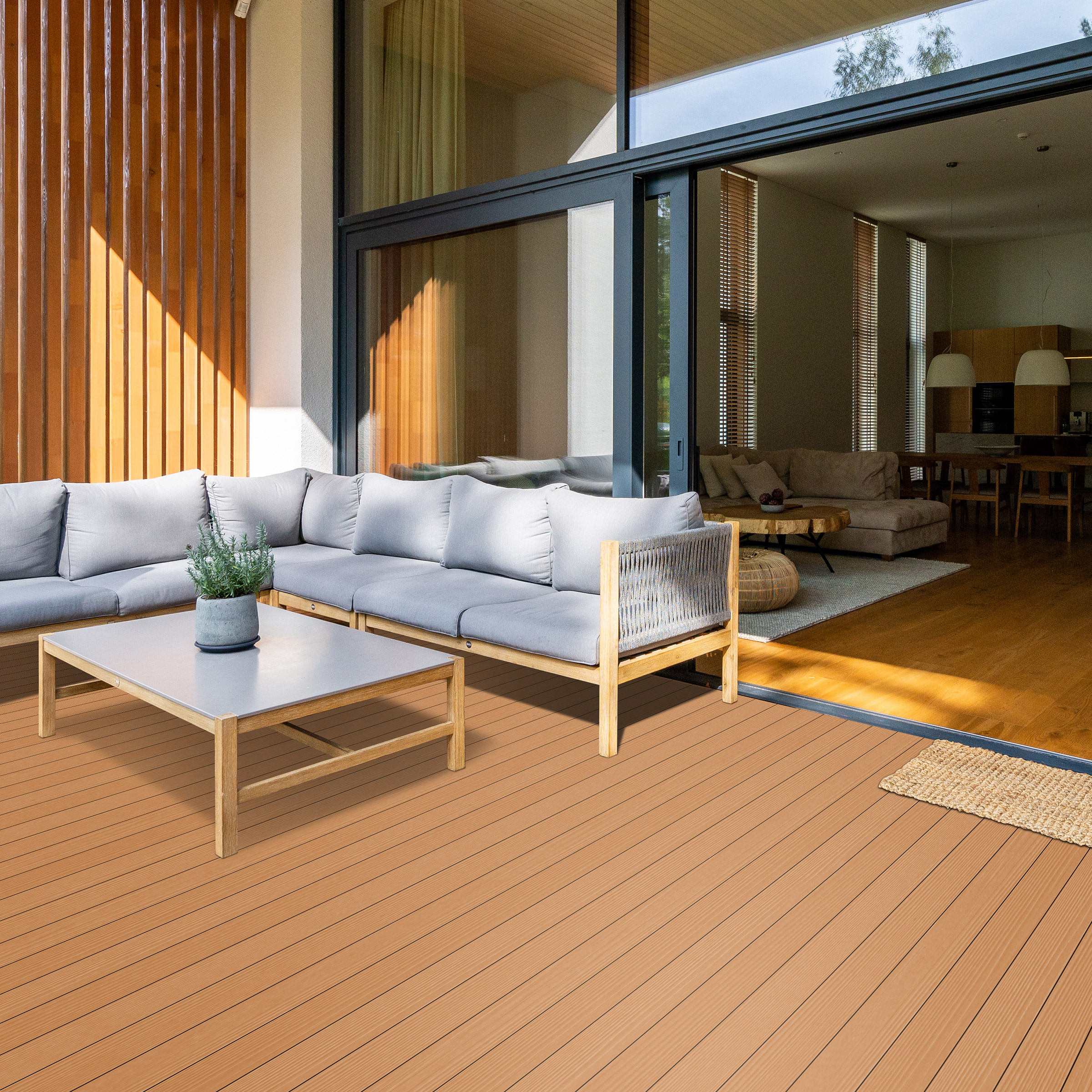 Elegance Composite 12 ft. x 12 ft. Reversible Deck Kit | Costco