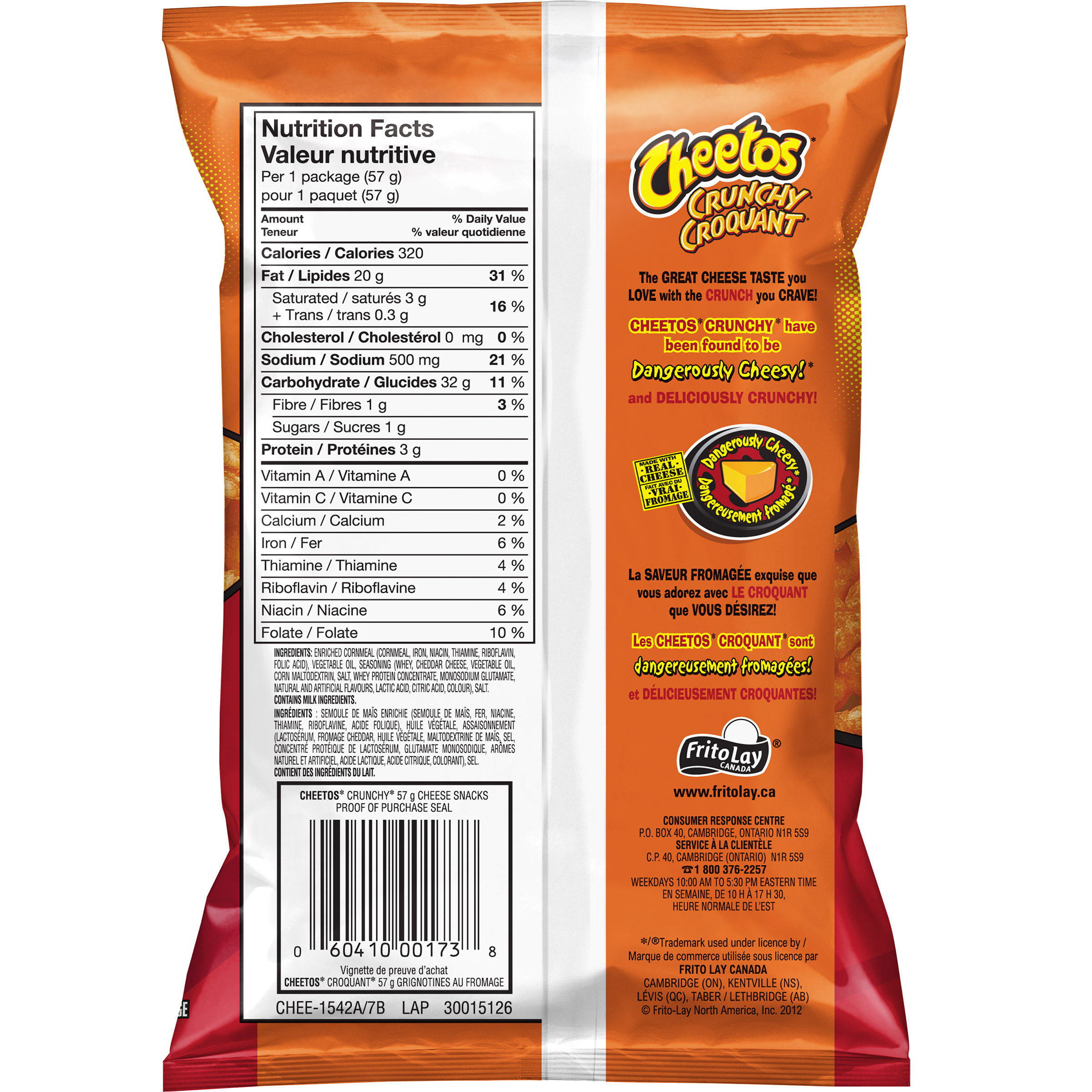 Cheetos Crunchy Cheese Snacks, 40 × 57 g | Costco