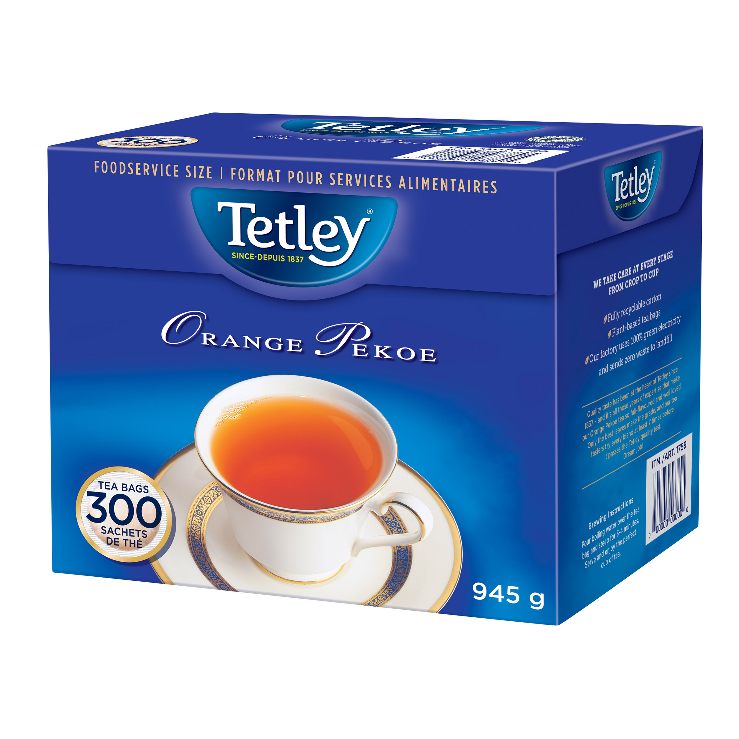 Tetley Orange Pekoe Tea, 300-pack | Costco