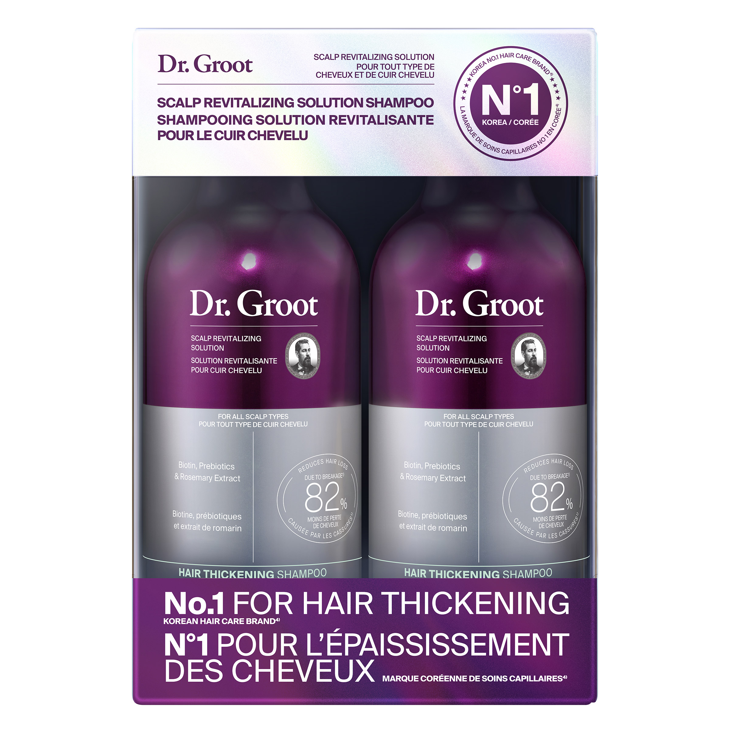 Dr. Groot Hair Thickening Shampoo, 2 x 700 mL | Costco