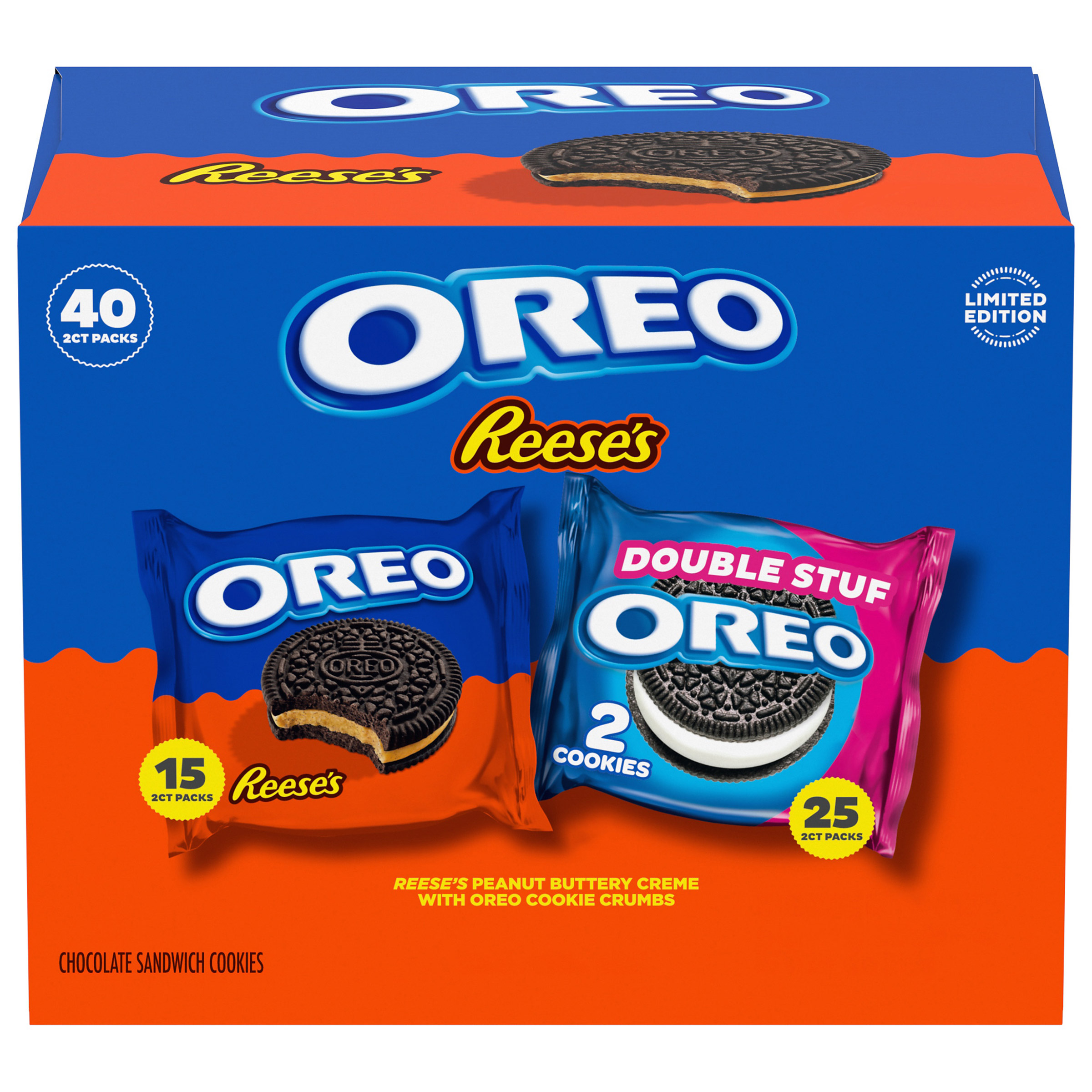 Oreo Reese's and Double Stuf Variety Pack, 40-count | Costco