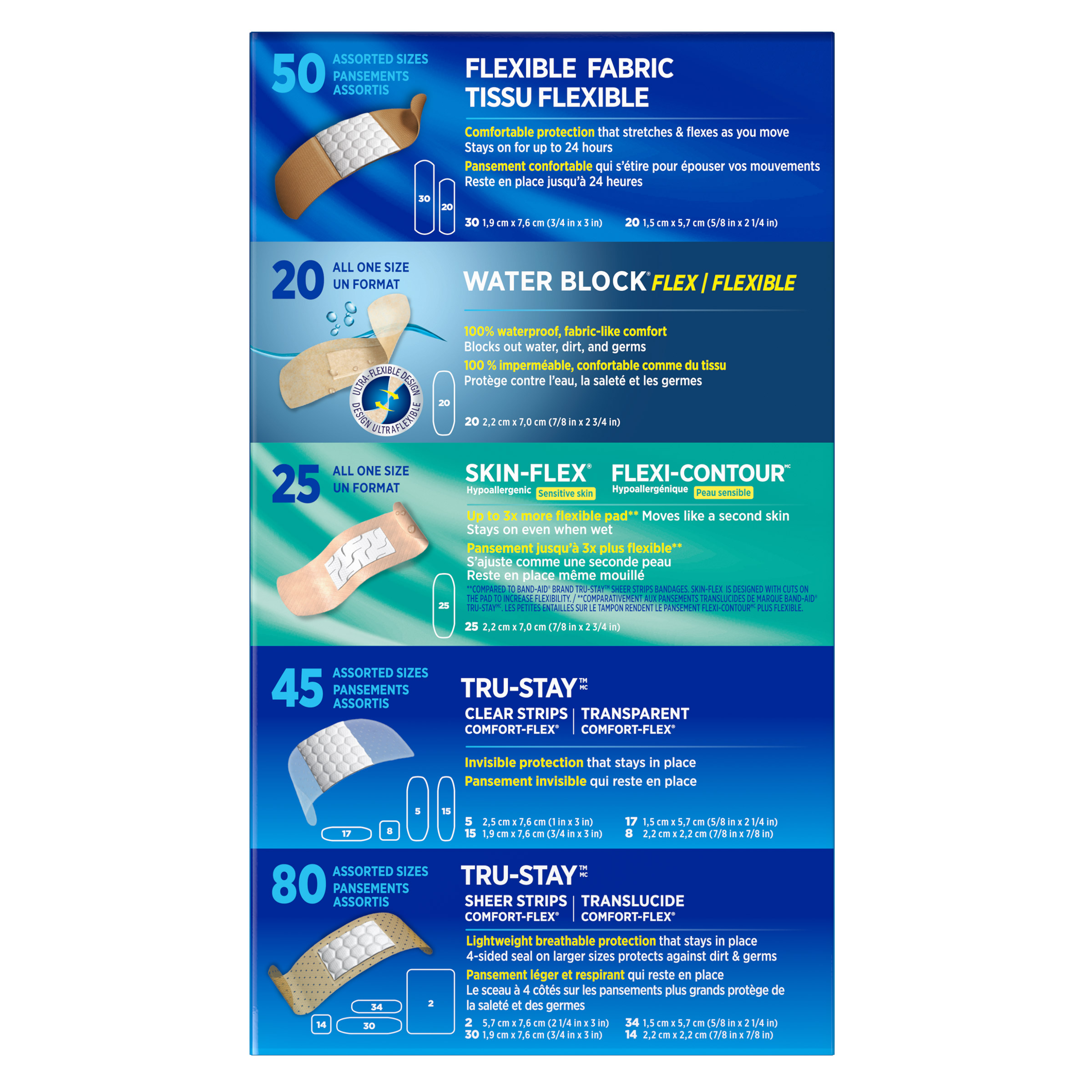 Band-aid Adhesive Bandages Multipak, 220-count | Costco