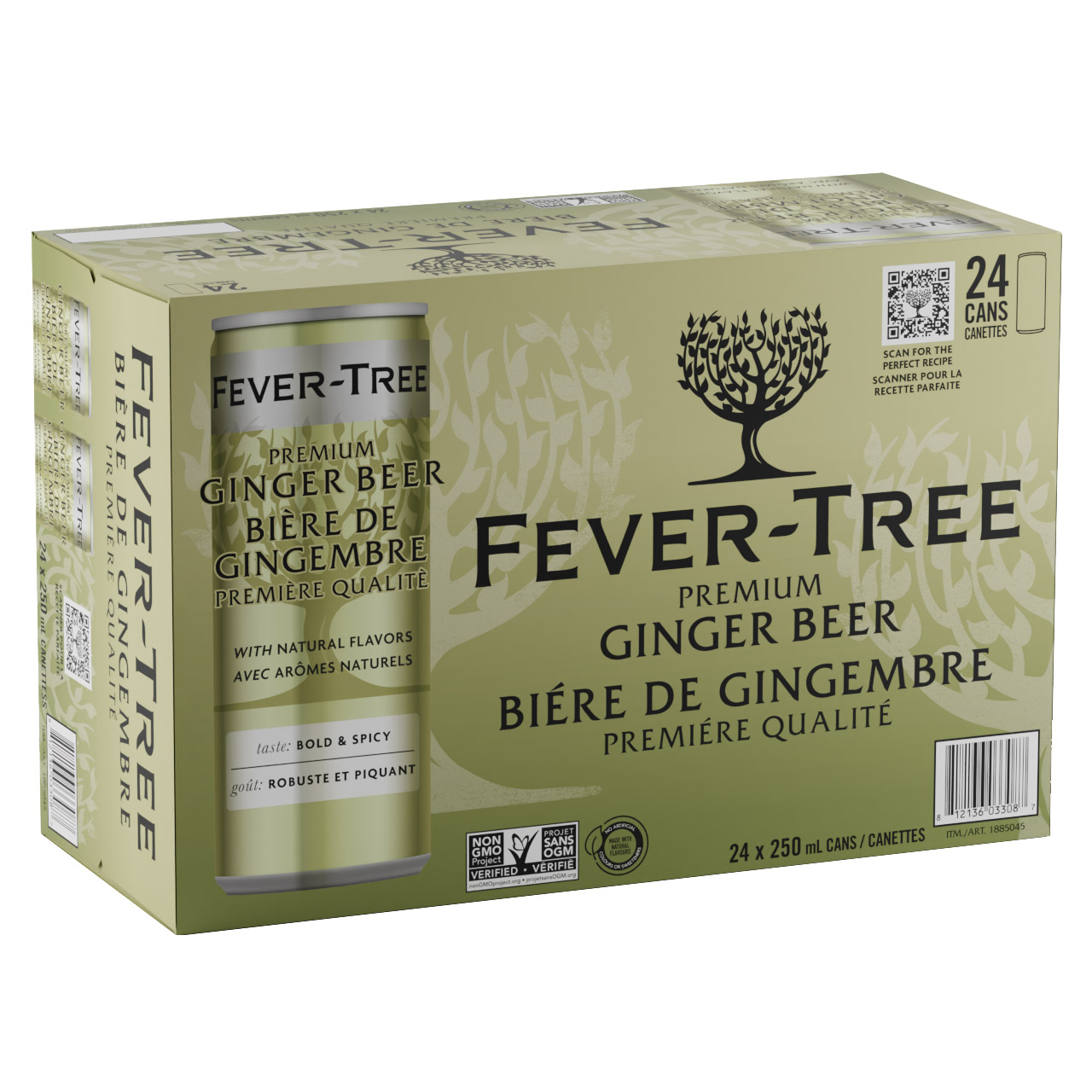 Fever-Tree Ginger Beer, 250 mL, 24-pack | Costco