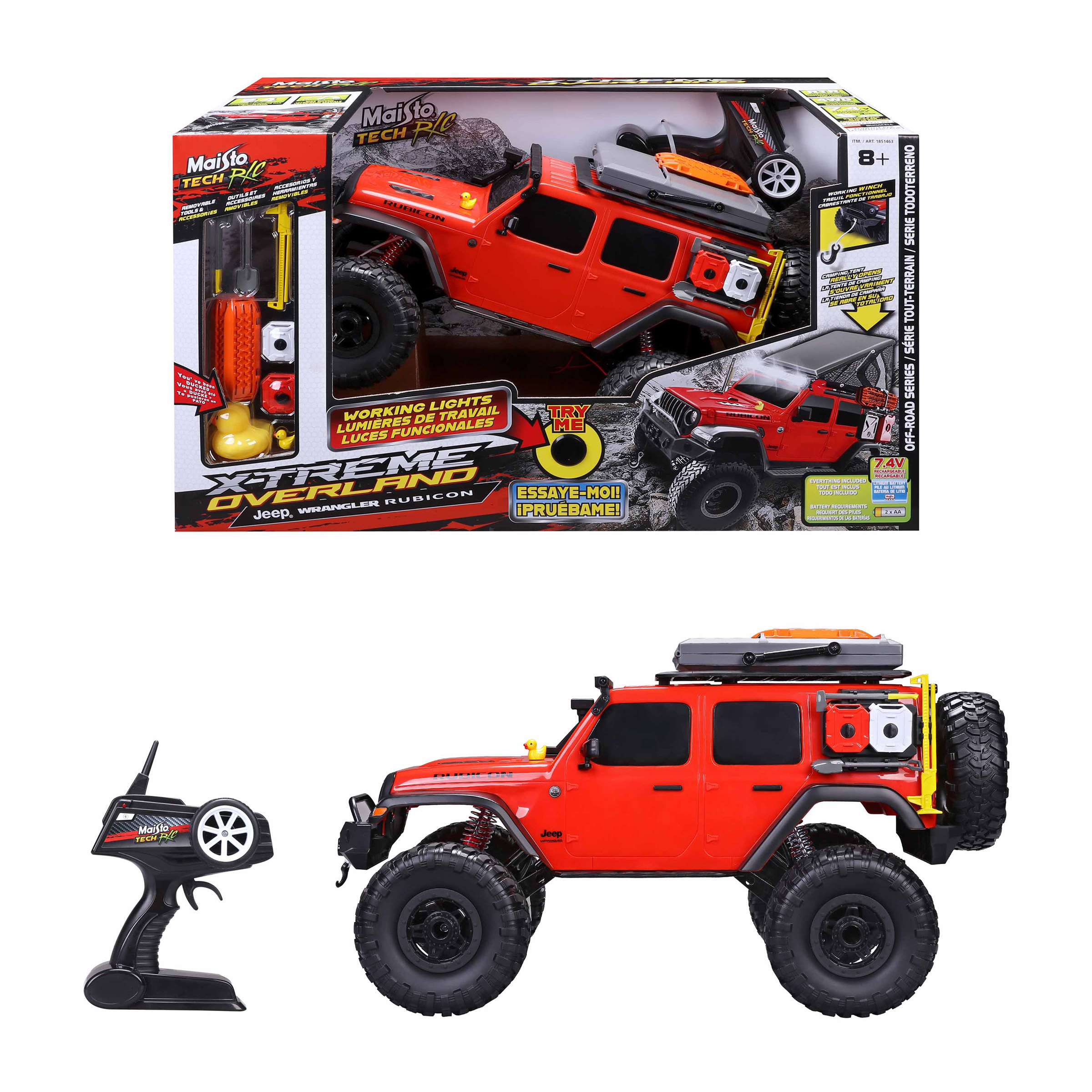 Remote Control Jeep Overlander 7.4v - Red | Costco