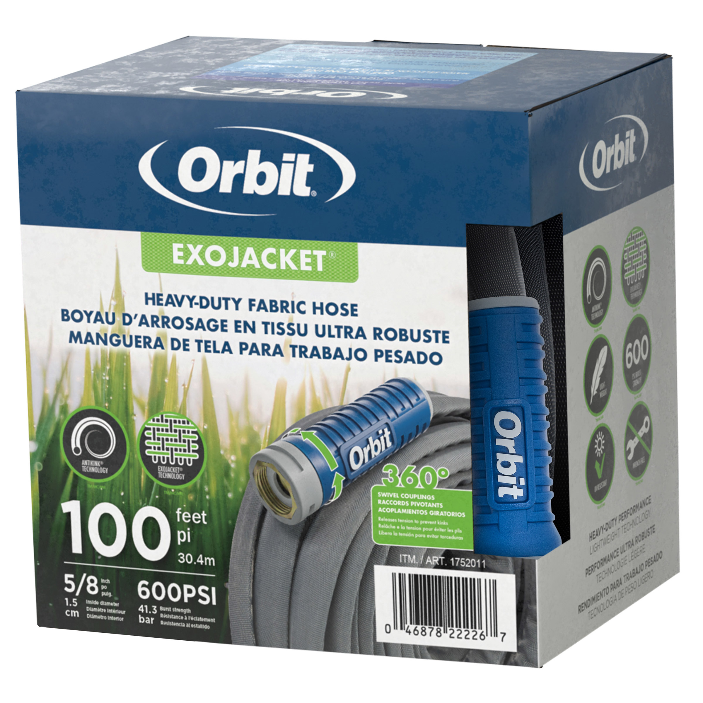 Exo-Jacket 5/8 in. x 100 ft. Heavy Duty Fabric Hose | Costco