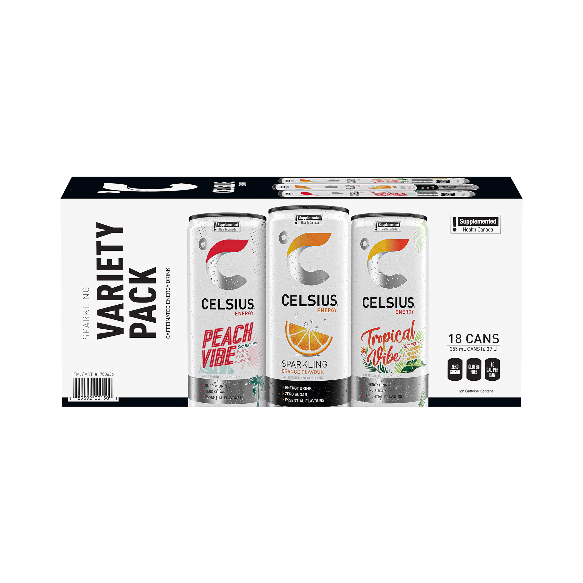Celsius Energy Drink Variety Pack, 355 mL 18-pack | Costco