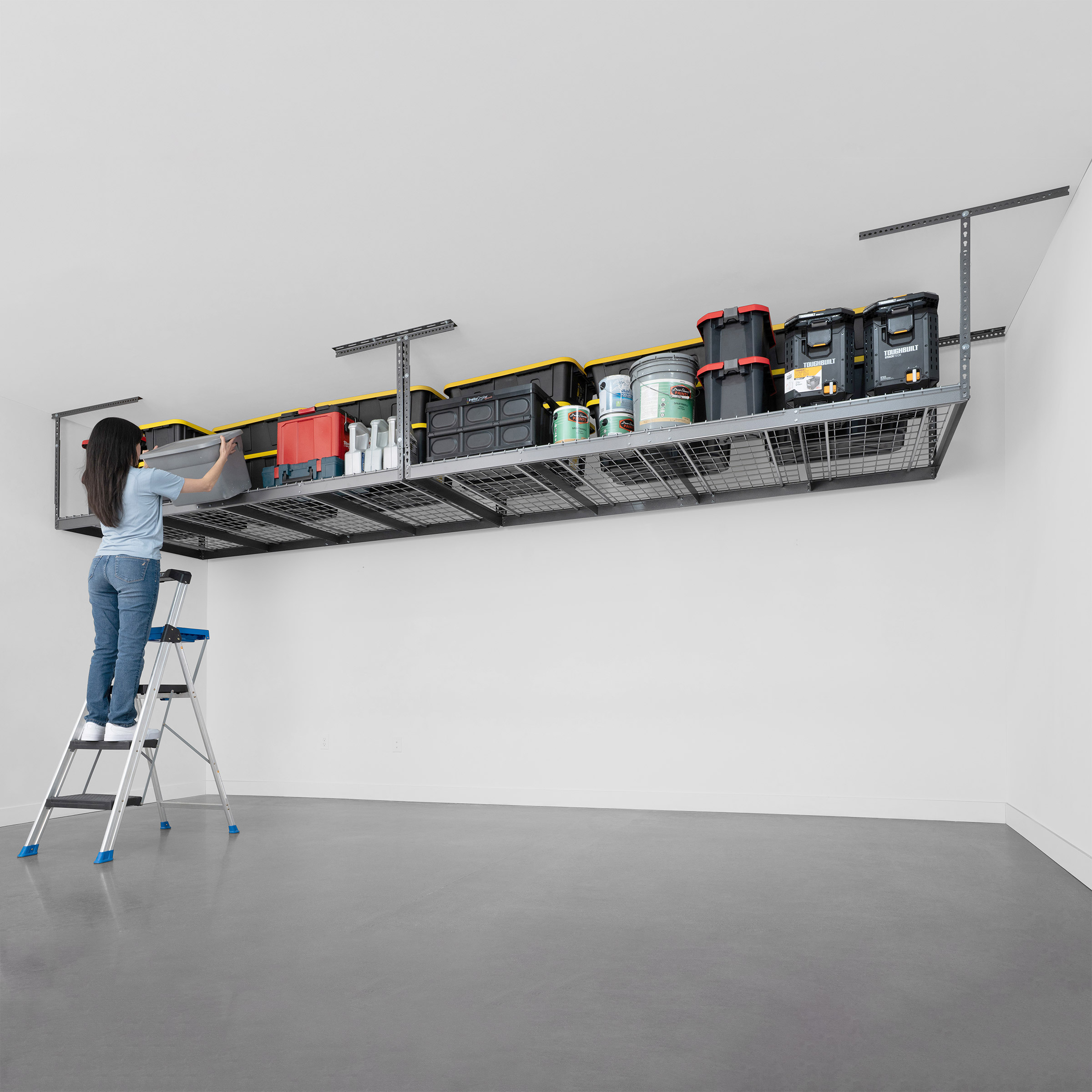SafeRacks Super Duty 4 ft x 8 ft Overhead Garage Storage Rack and ...