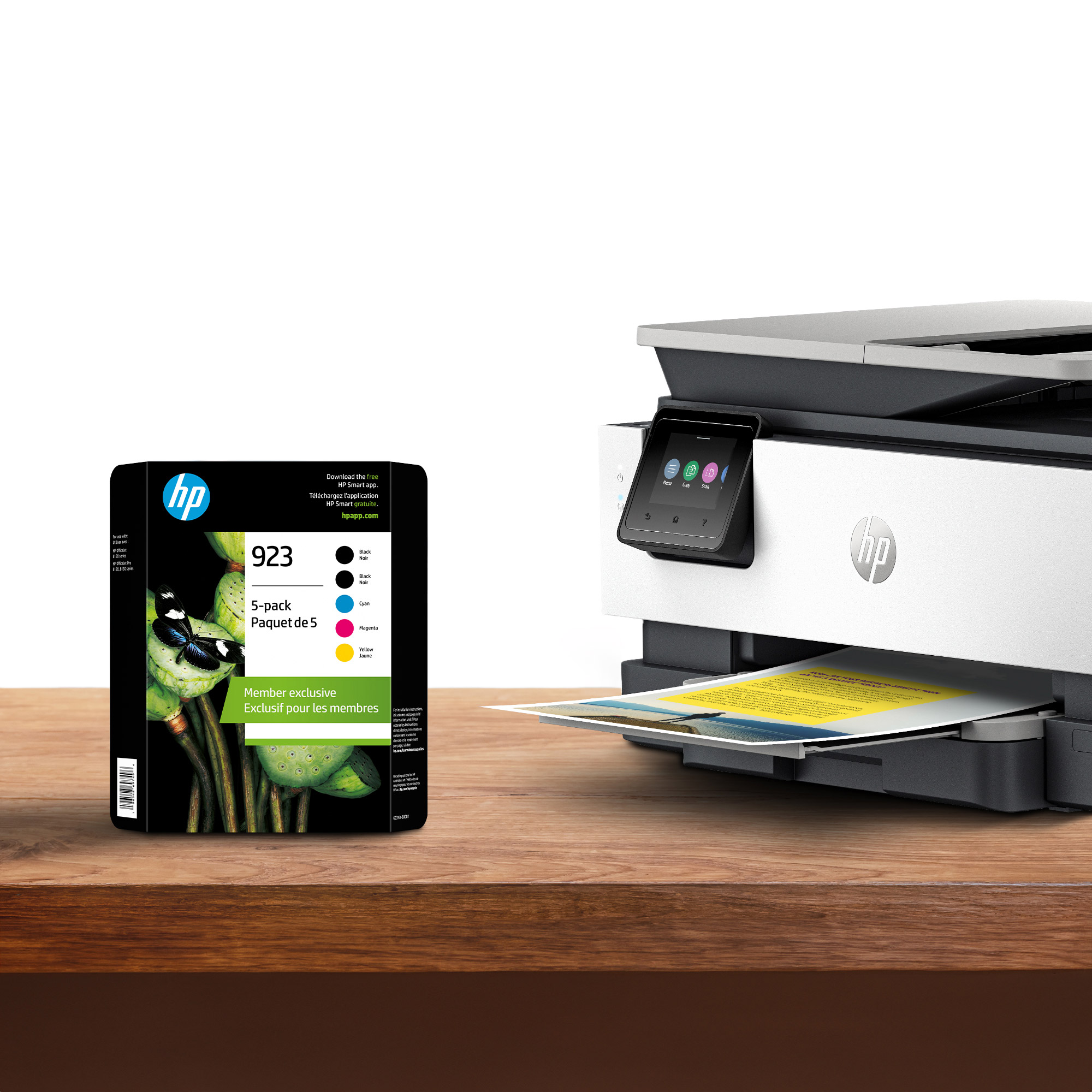 HP 923 5-pack Standard Capacity Ink Cartridges - Instant Ink Eligible ...