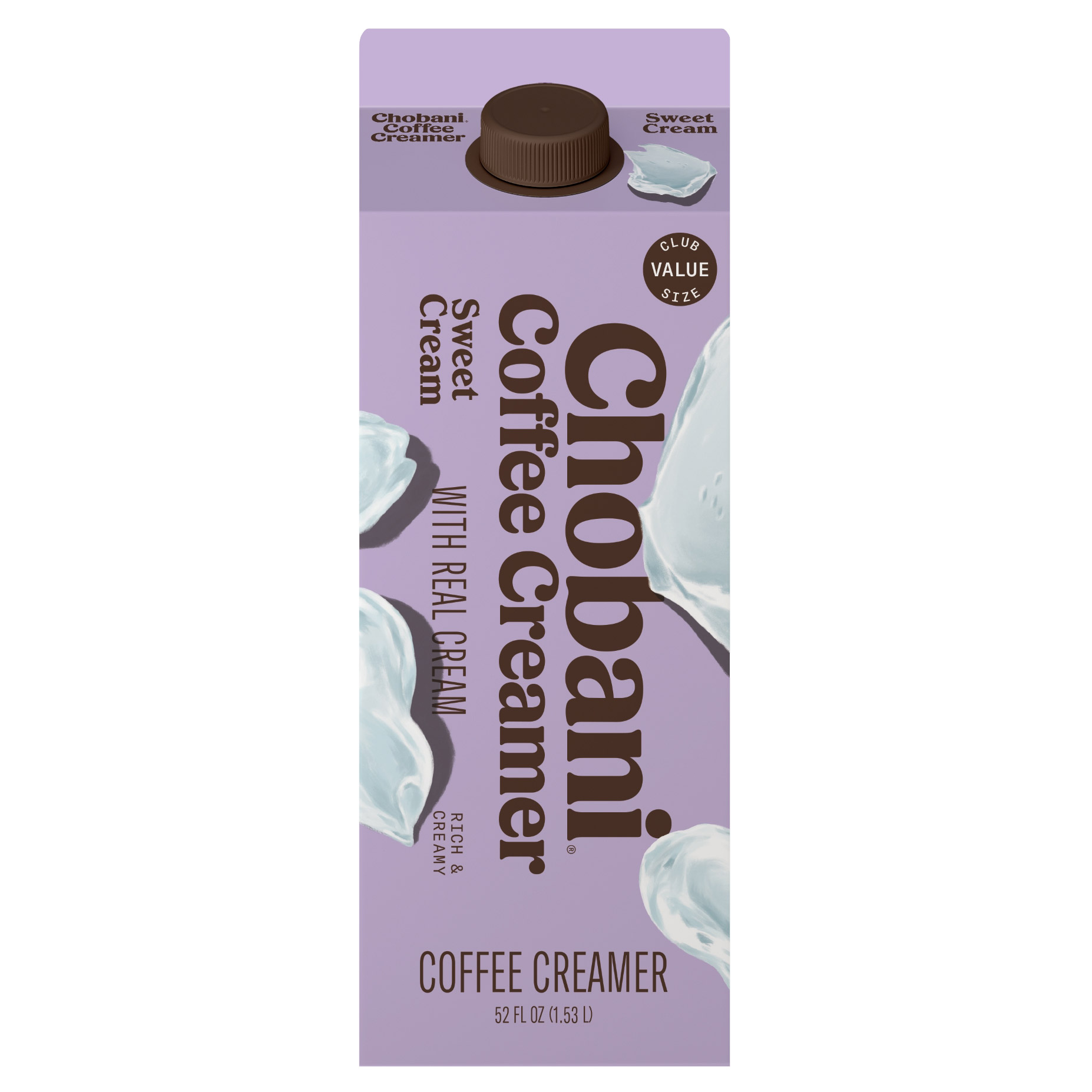 Chobani Sweet Cream Coffee Creamer, 52 oz | Costco