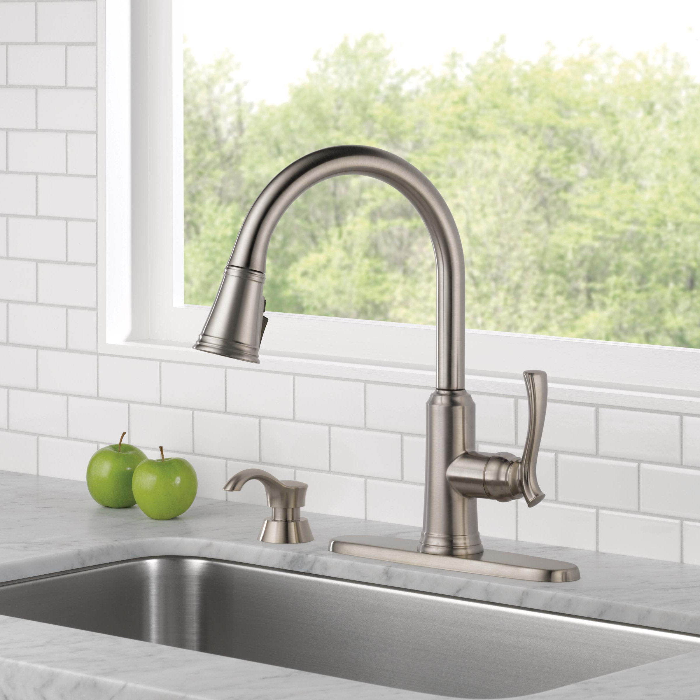Single Handle Stainless Steel Kitchen Faucets | Costco