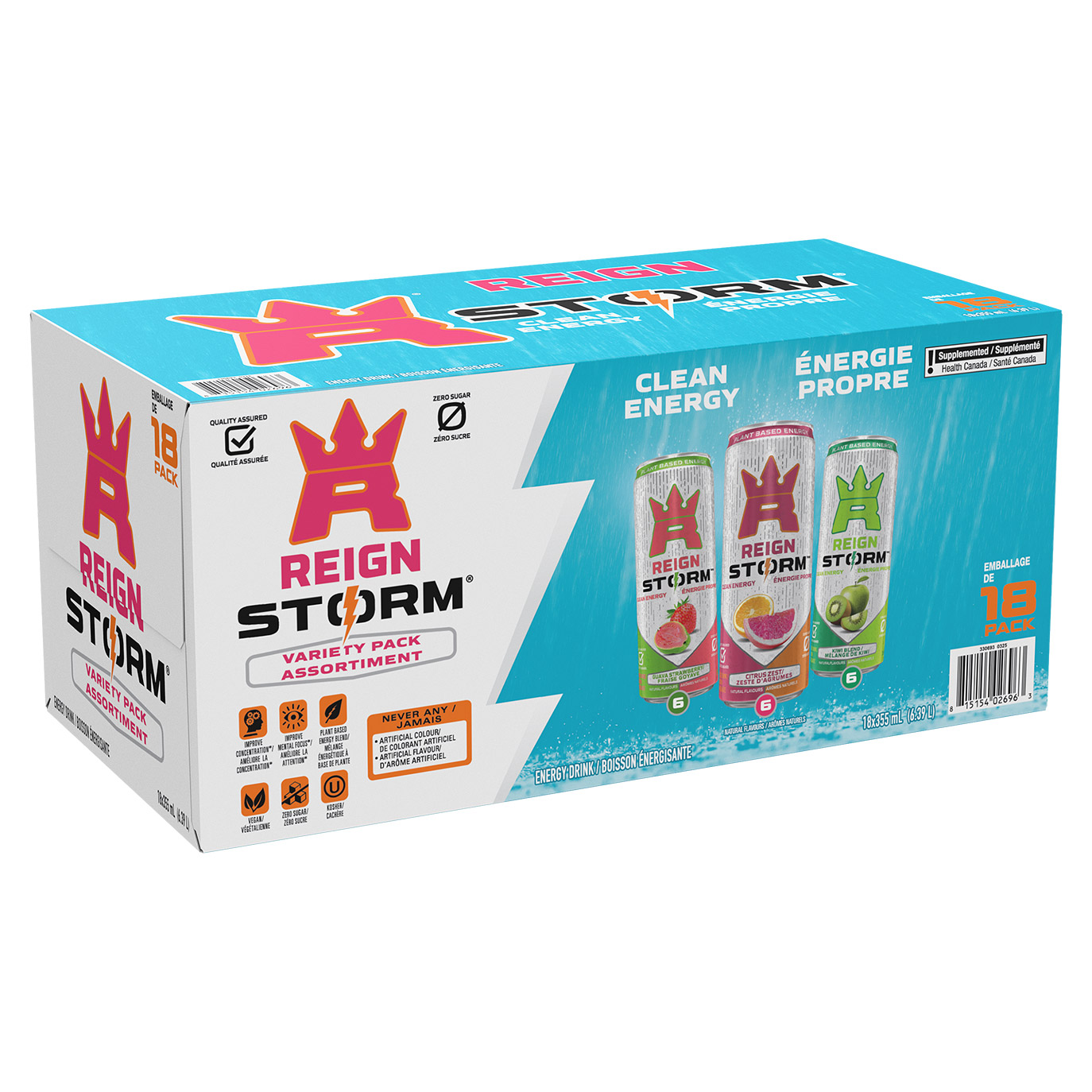 Reign Storm Energy Drink Variety Pack, 355 mL, 18-pack | Costco