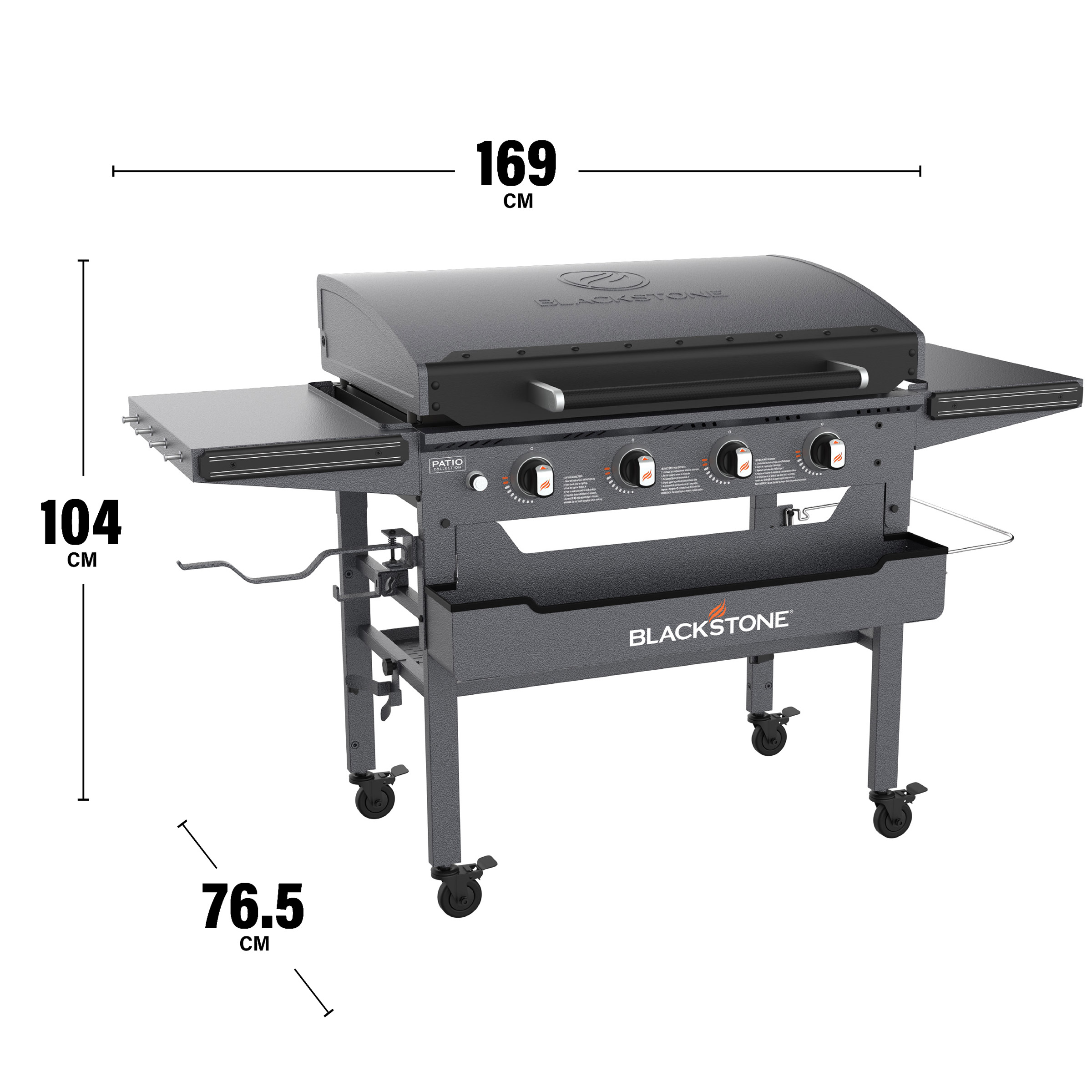 Blackstone 36” Omnivore Pre- Seasoned Griddle with Hood and Soft Cover ...