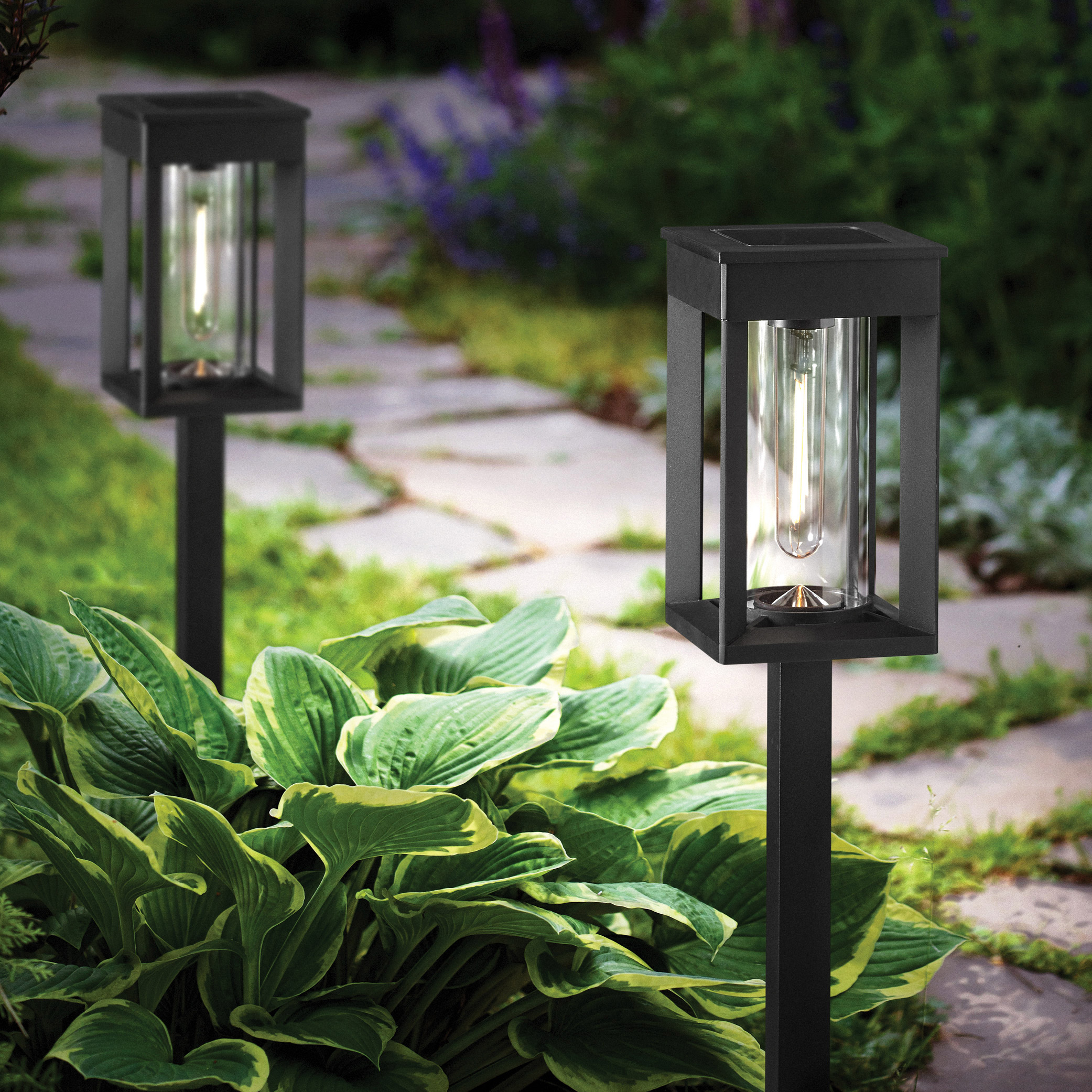 GTX Solar LED Pathway Lights, 4-pack | Costco