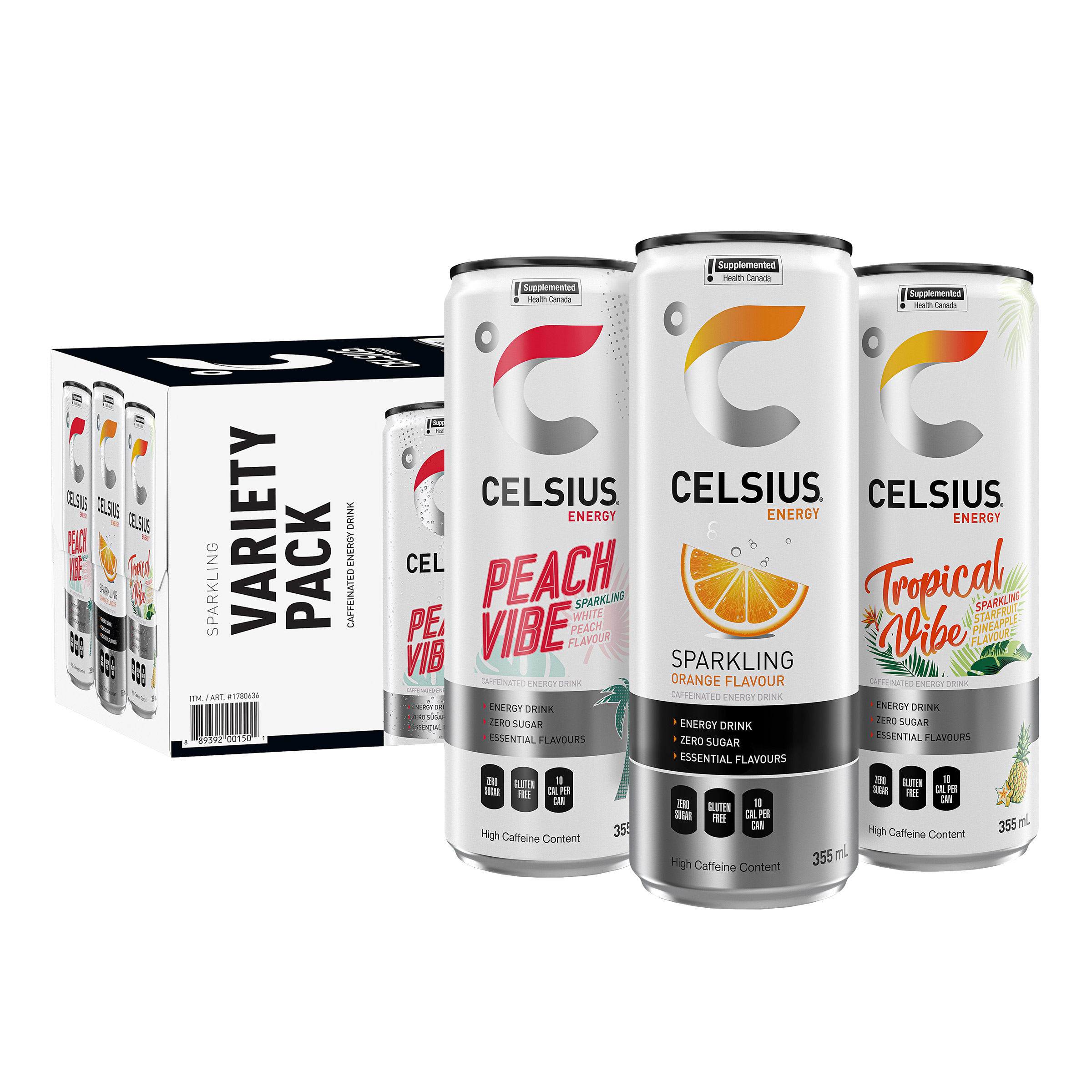 Celsius Energy Drink Variety Pack, 355 mL 18-pack | Costco