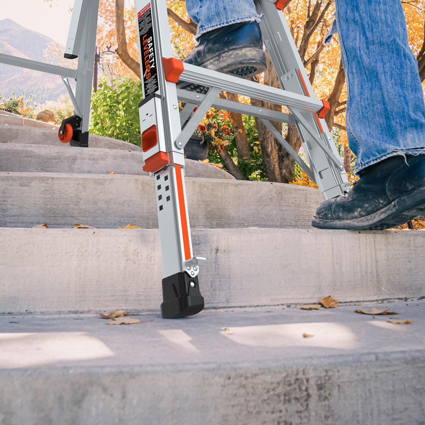 Little Giant MegaLite+ 18 ft. Multi-Position Aluminum Ladder With ...