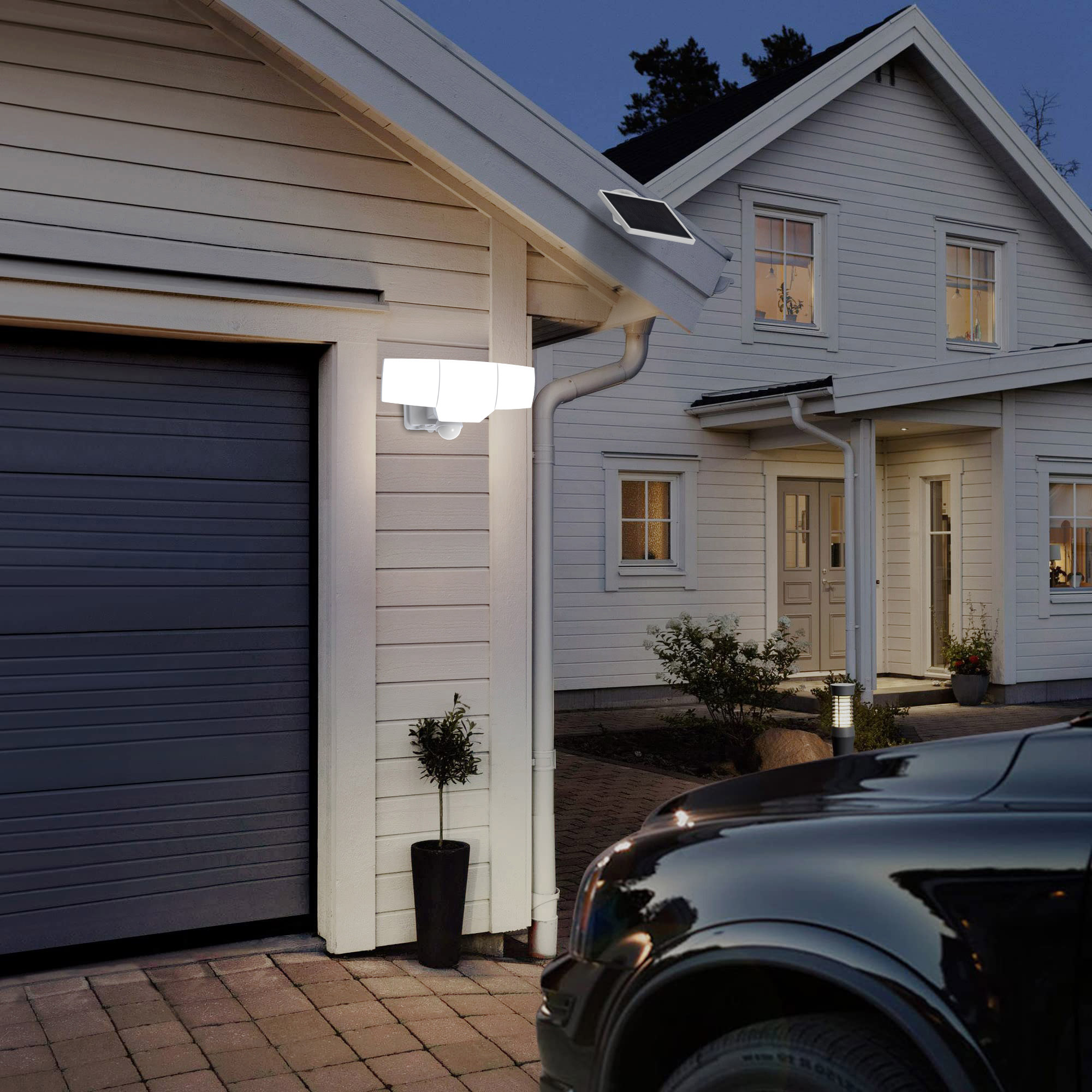 Lutec Motion Activated Solar Security LED Light | Costco