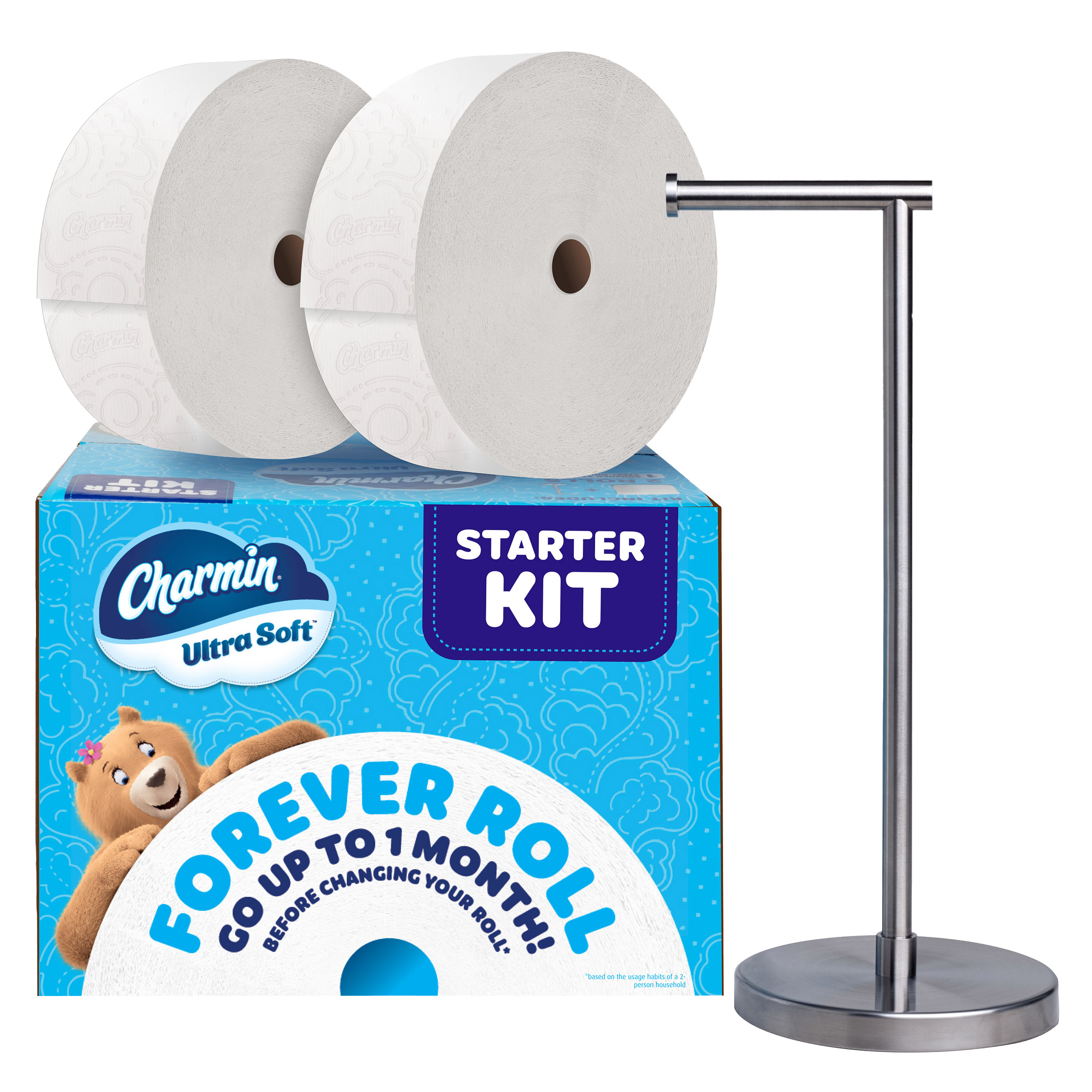 Charmin Ultra Soft Bath Tissue, Forever Roll Starter Kit | Costco