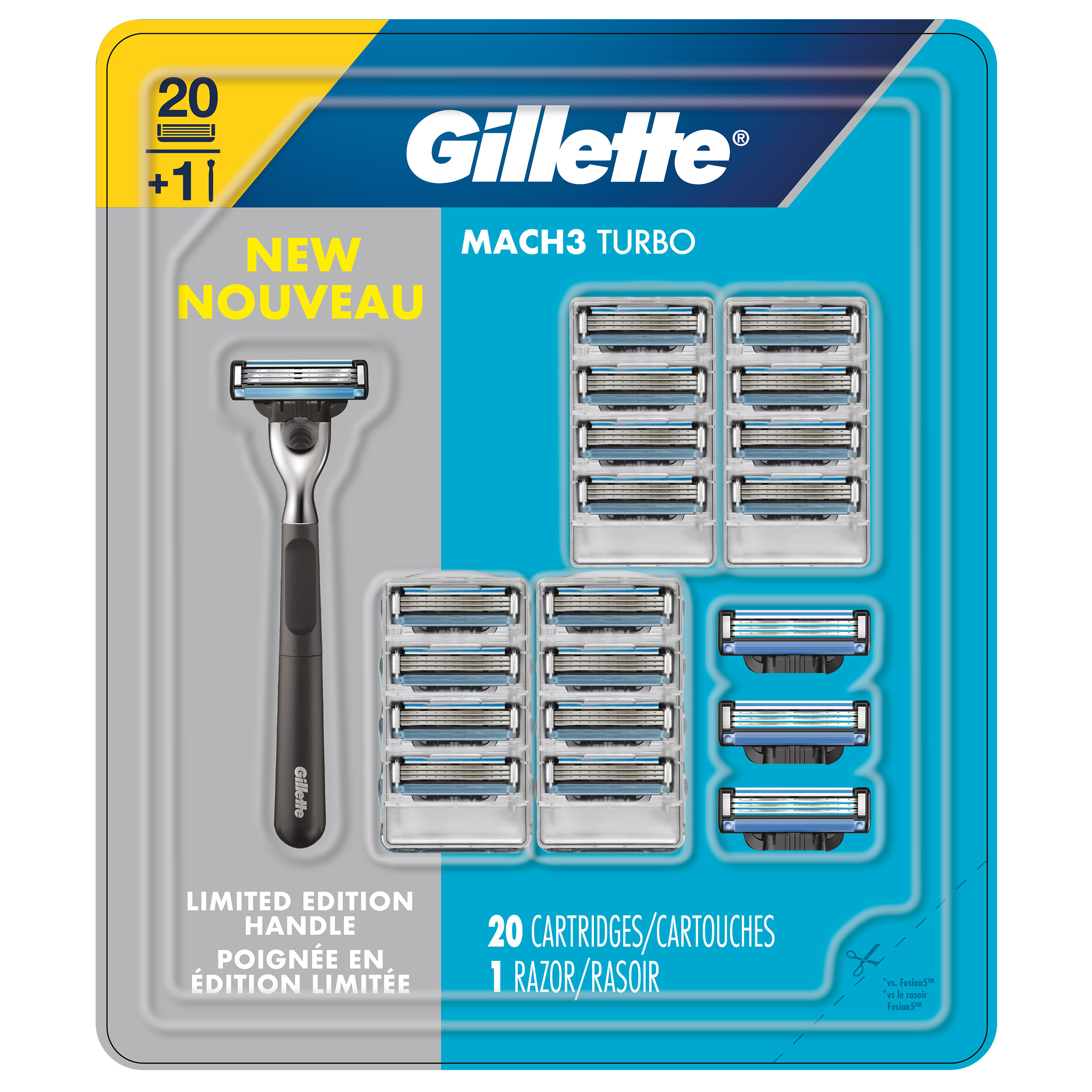 Gillette Mach3 Turbo Men's Limited Edition Razor | Costco
