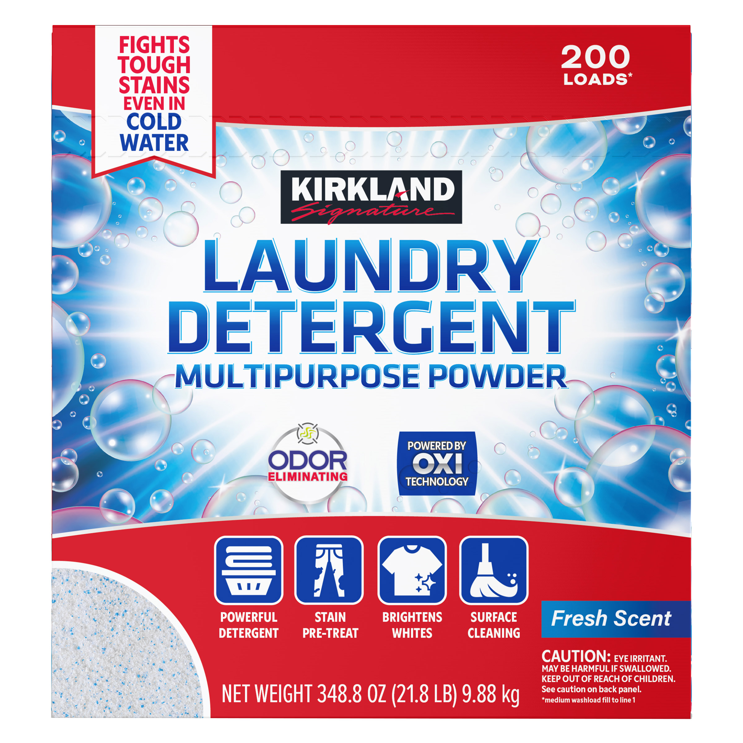 Kirkland Signature Powder Laundry Detergent, 200 Loads, 348.8 oz | Costco
