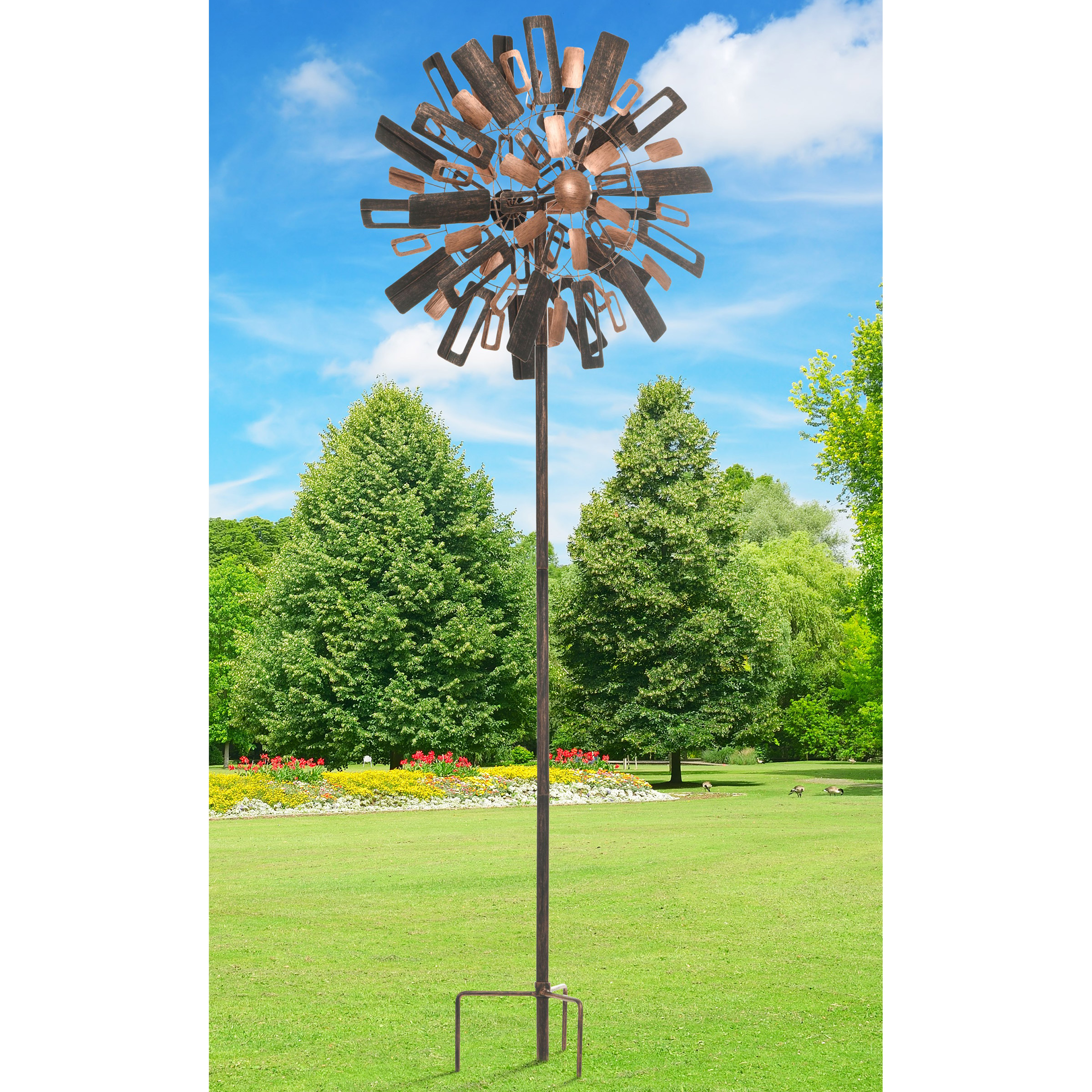 84 inch Tall Two-tone outdoor Wind Spinner | Costco