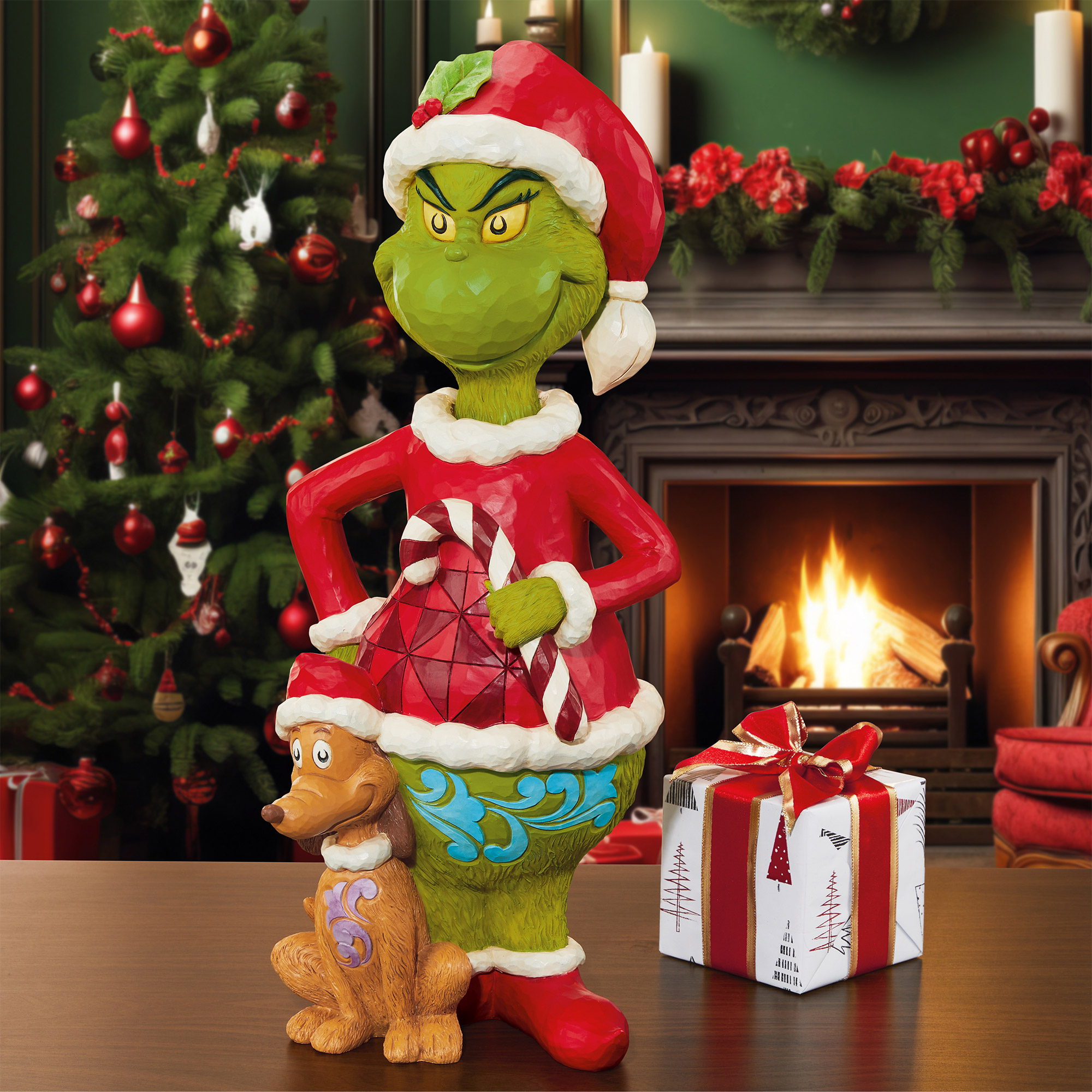50.8 cm (20 in.) Christmas Grinch and Max by Jim Shore | Costco