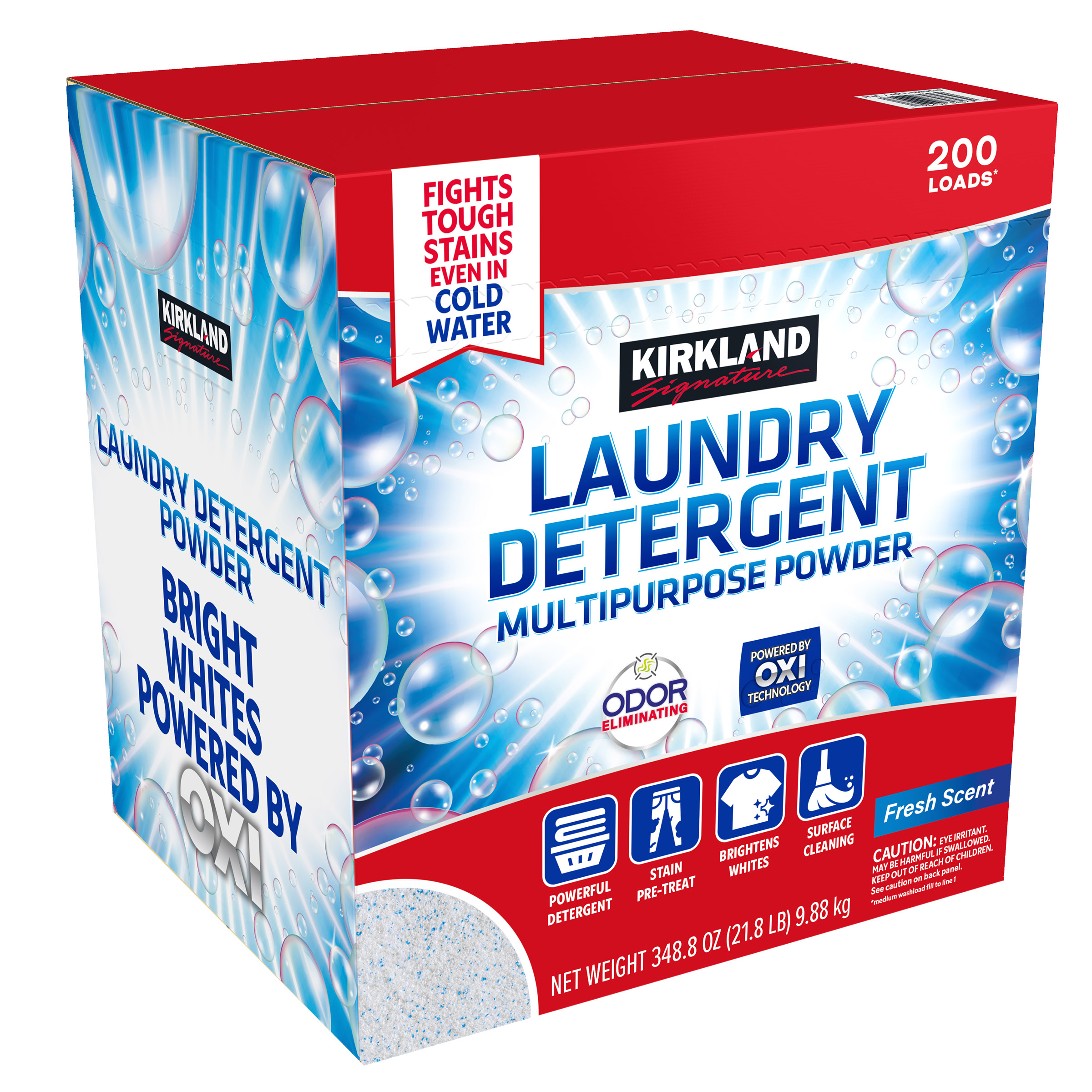 Kirkland Signature Powder Laundry Detergent, 200 Loads, 348.8 oz | Costco